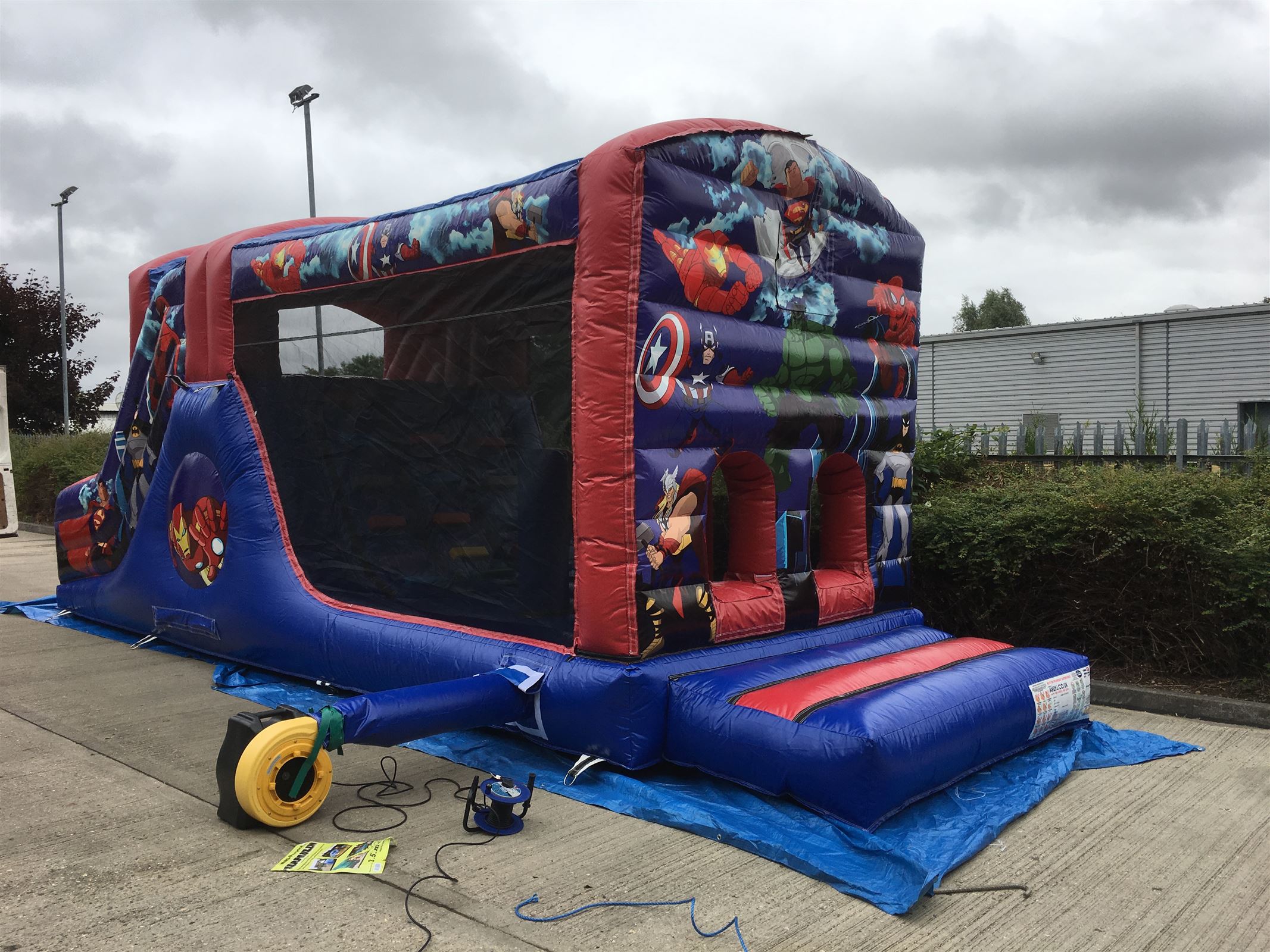 Marvel superhero assault course hire rent Aylesbury