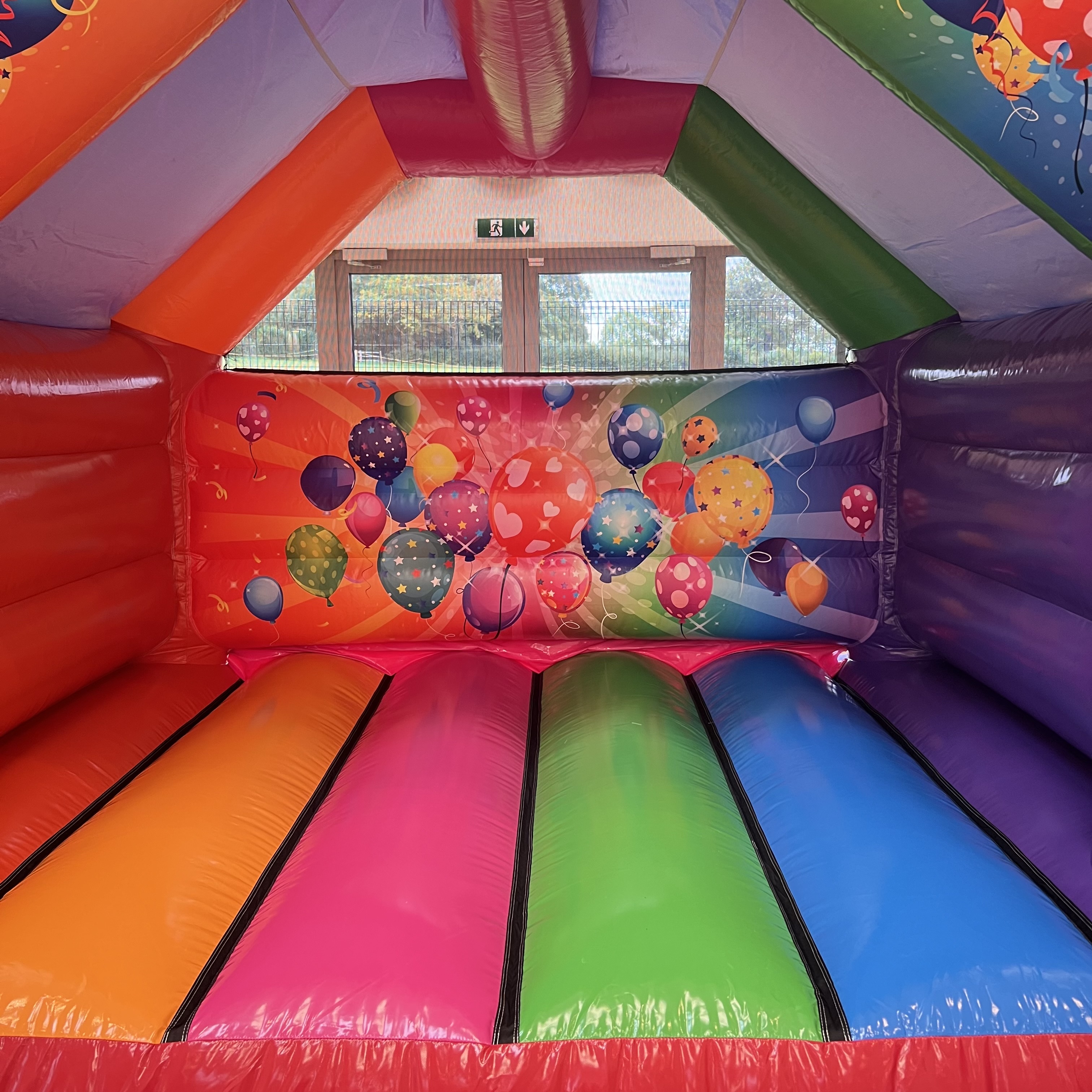 Multi Coloured Party Bouncy Castle - Bouncy Castle Hire in Crowborough ...