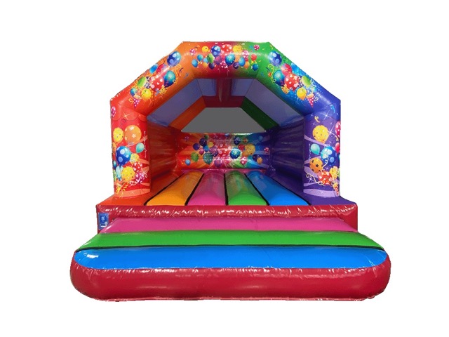 Rainbow Party Castle 15ft x 12ft - Hire in Hersham, Walton on Thames ...
