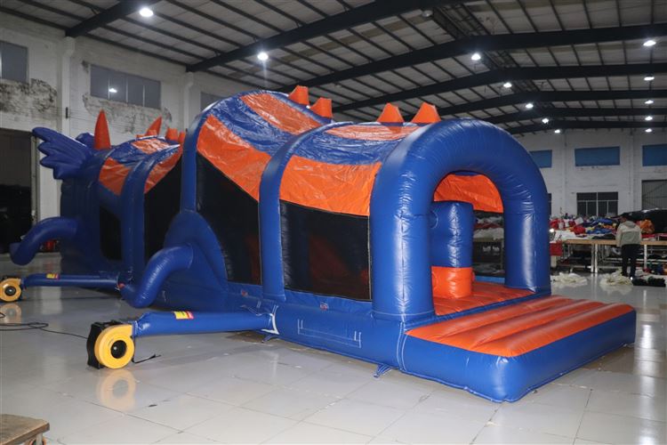 53ft Blue Dragon Obstacle Course - Hire in Co Westmeath | ABC Bouncy ...
