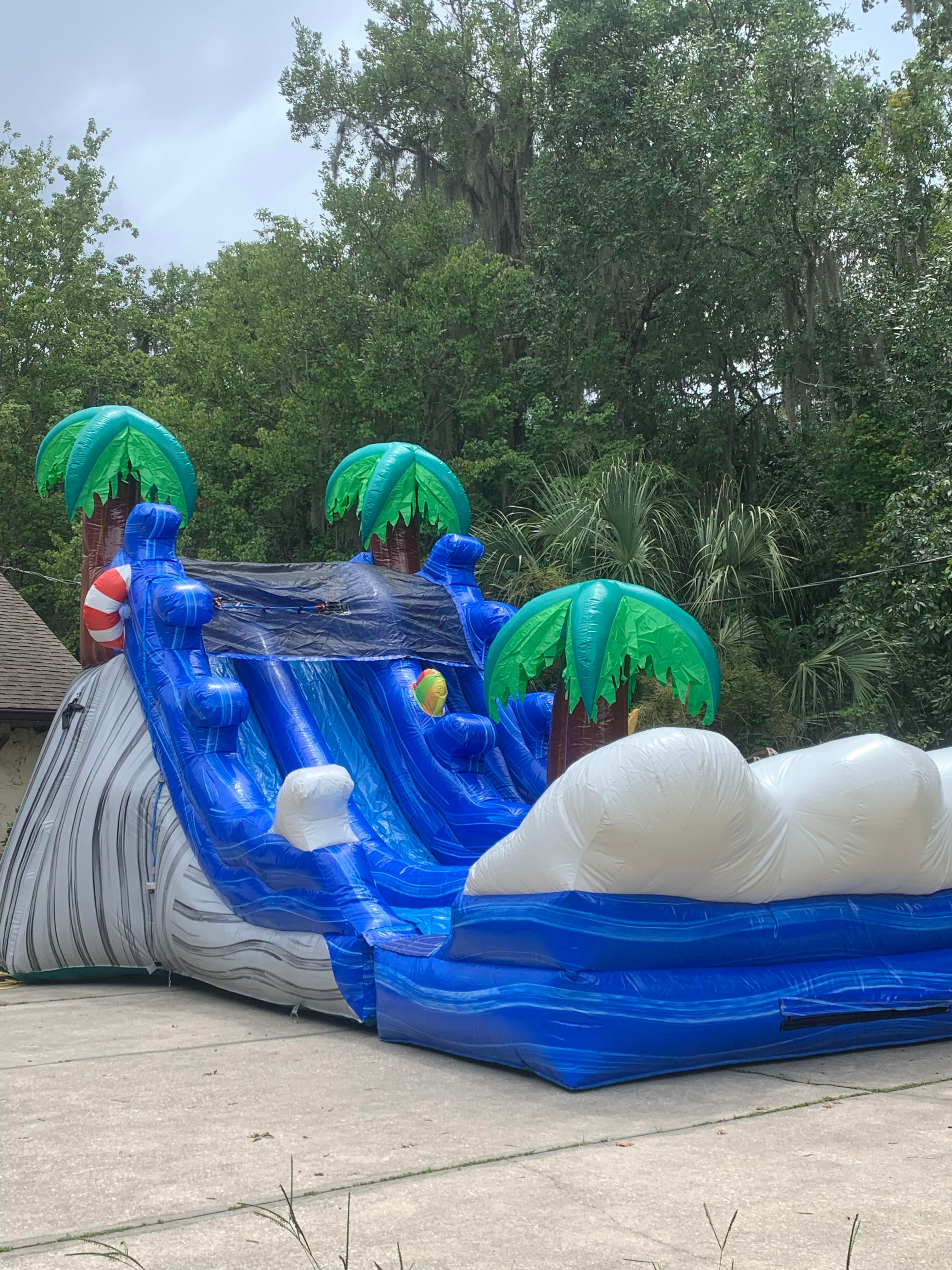 17' Dual Lane Malibu Splash Water Slide - Party Rentals in North ...