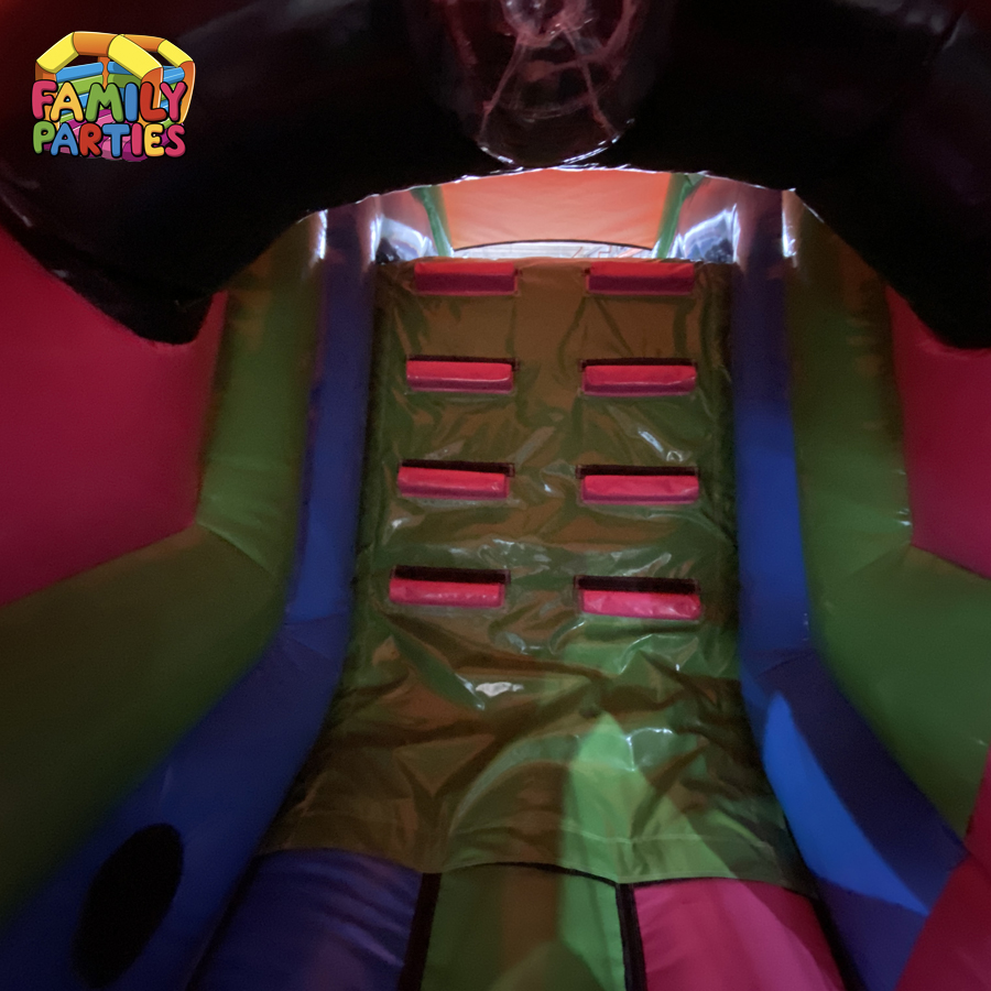 Multicoloured Disco Assault Course (open) - Bouncy Castle, Party and ...