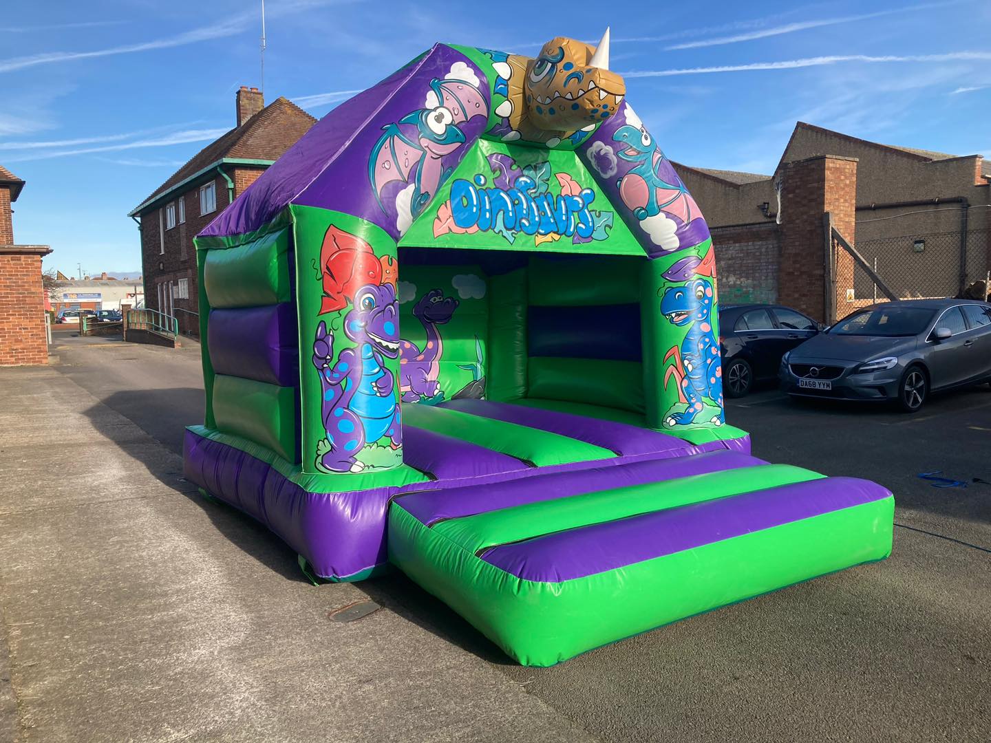 Dinosaur Bouncy Castle - Bouncy Castle and Rodeo Bull hire in Cumbria ...
