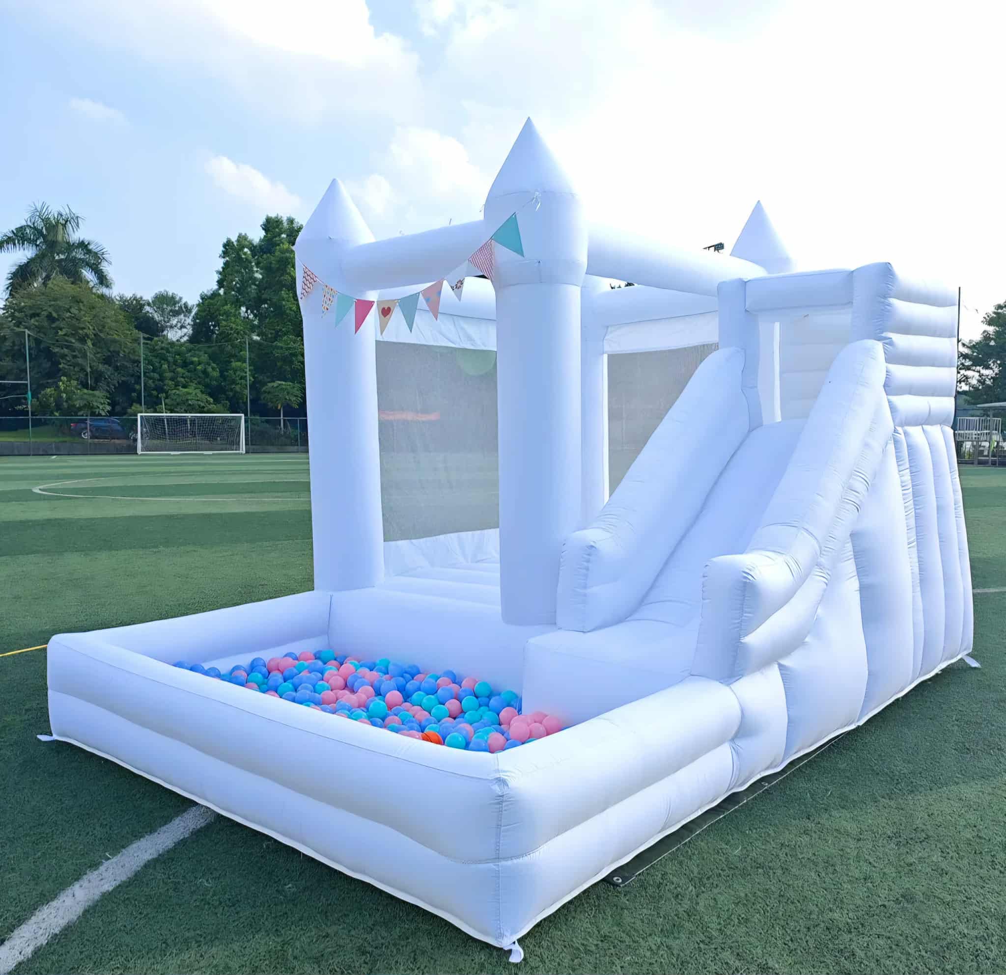 White Bounce House & Ball Pit - Party Rentals in Redding + Surrounding ...