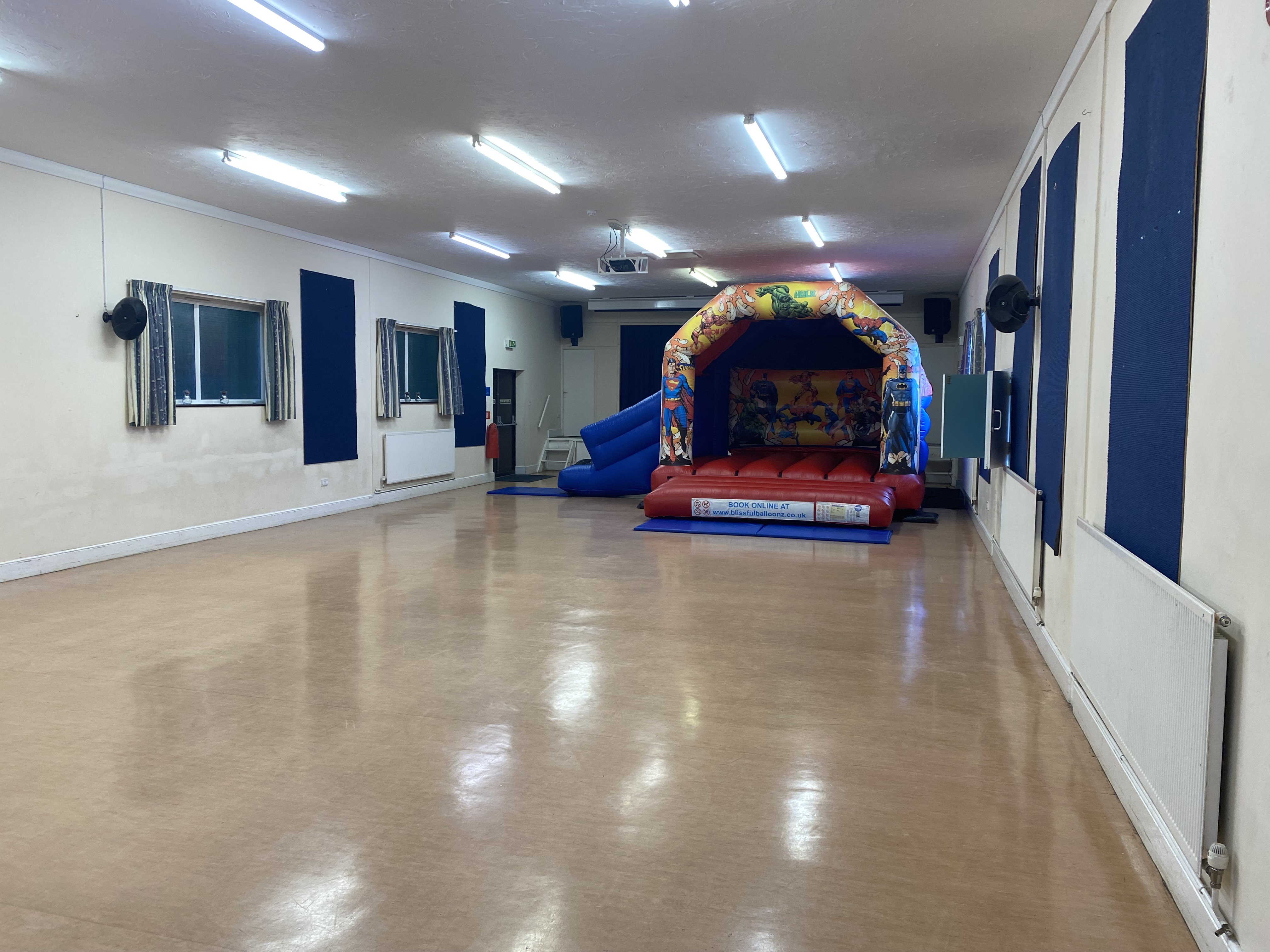 Bransgore Village Hall - Hire, Balloon Displays, Bouncy Castle, Soft ...