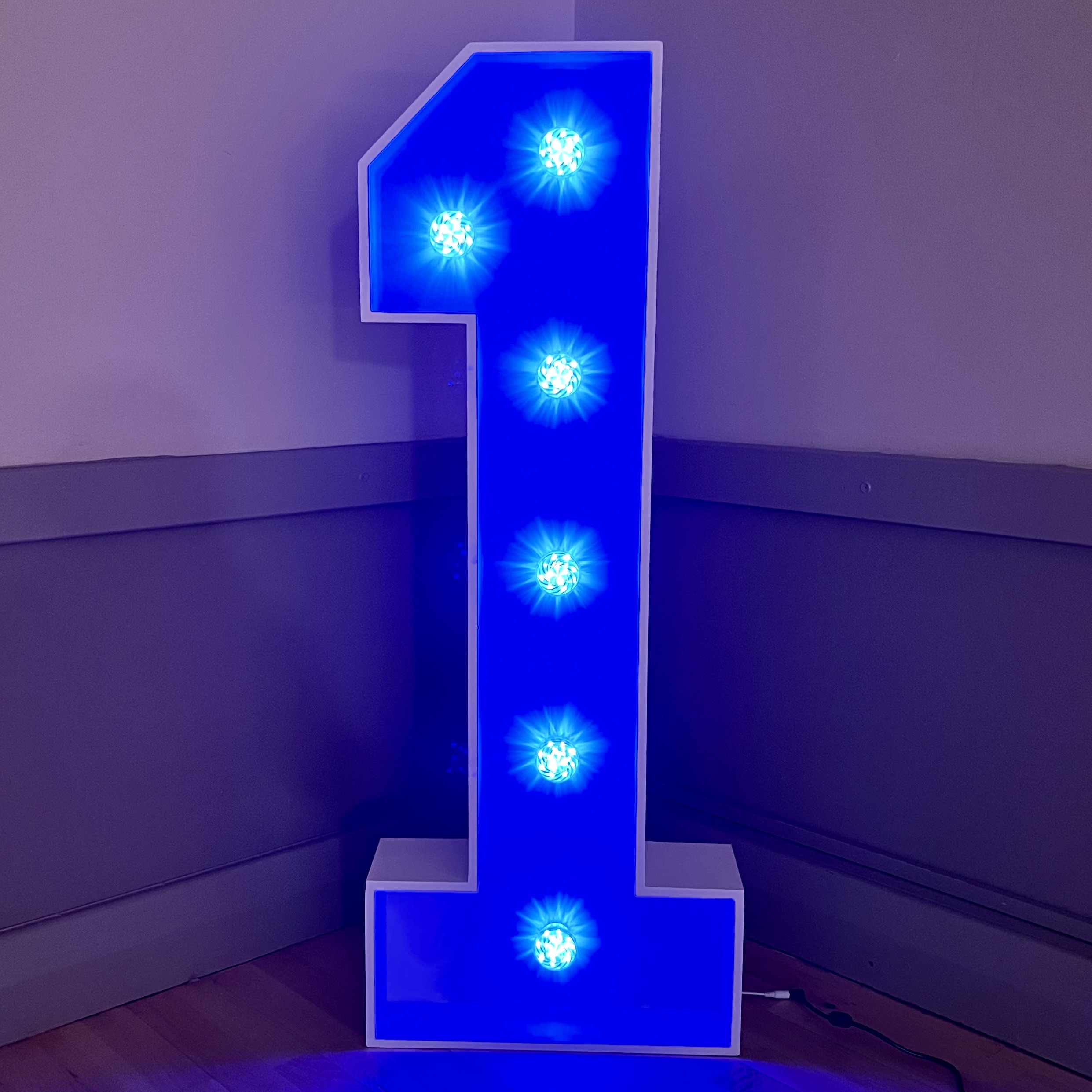 4ft Light-Up LED Numbers - Bouncy Castle Hire in Crowborough, Tunbridge ...