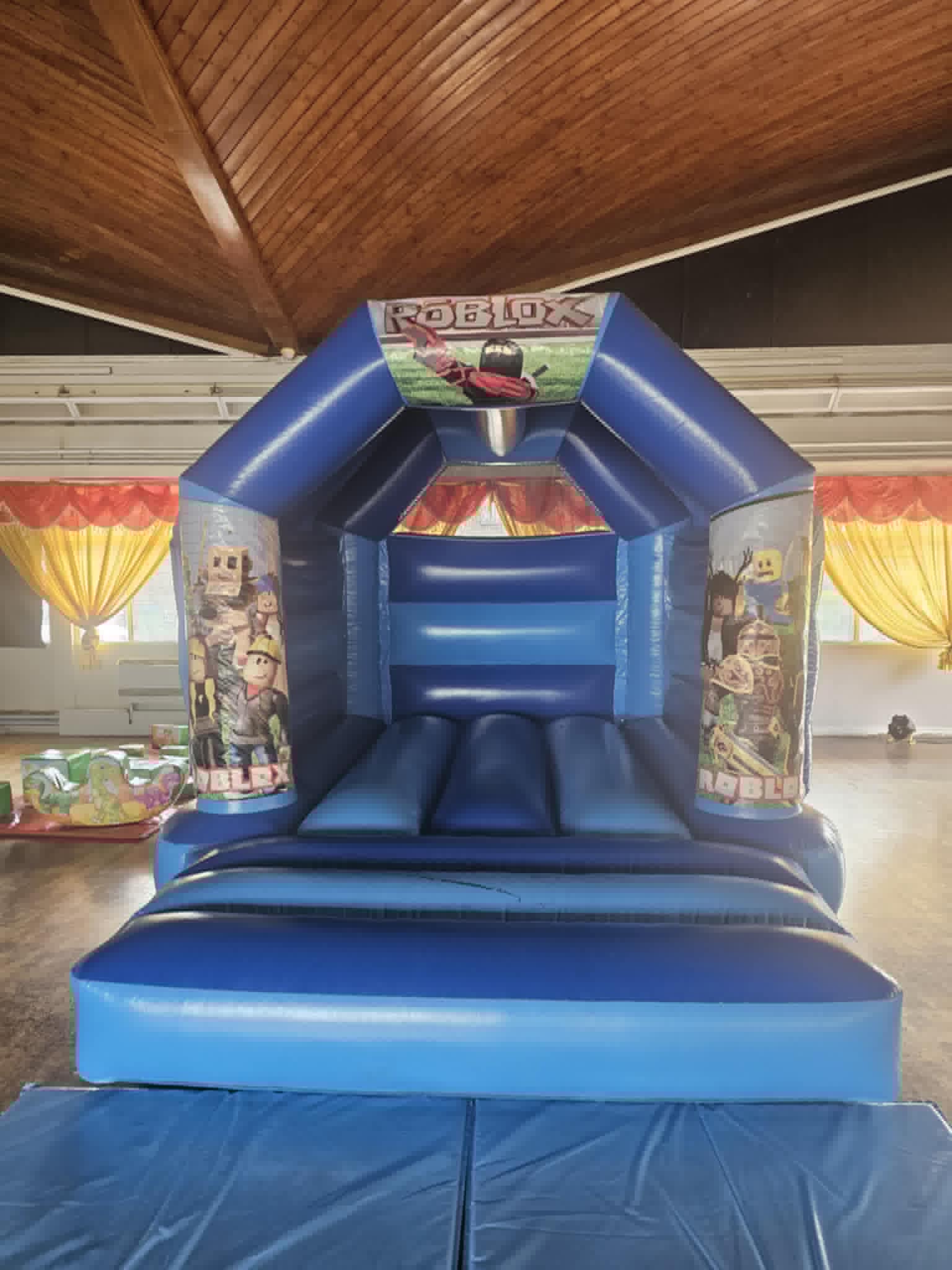 Light / Dark Blue Roblox Castle - Inflatables Hire in London, greenwich ...