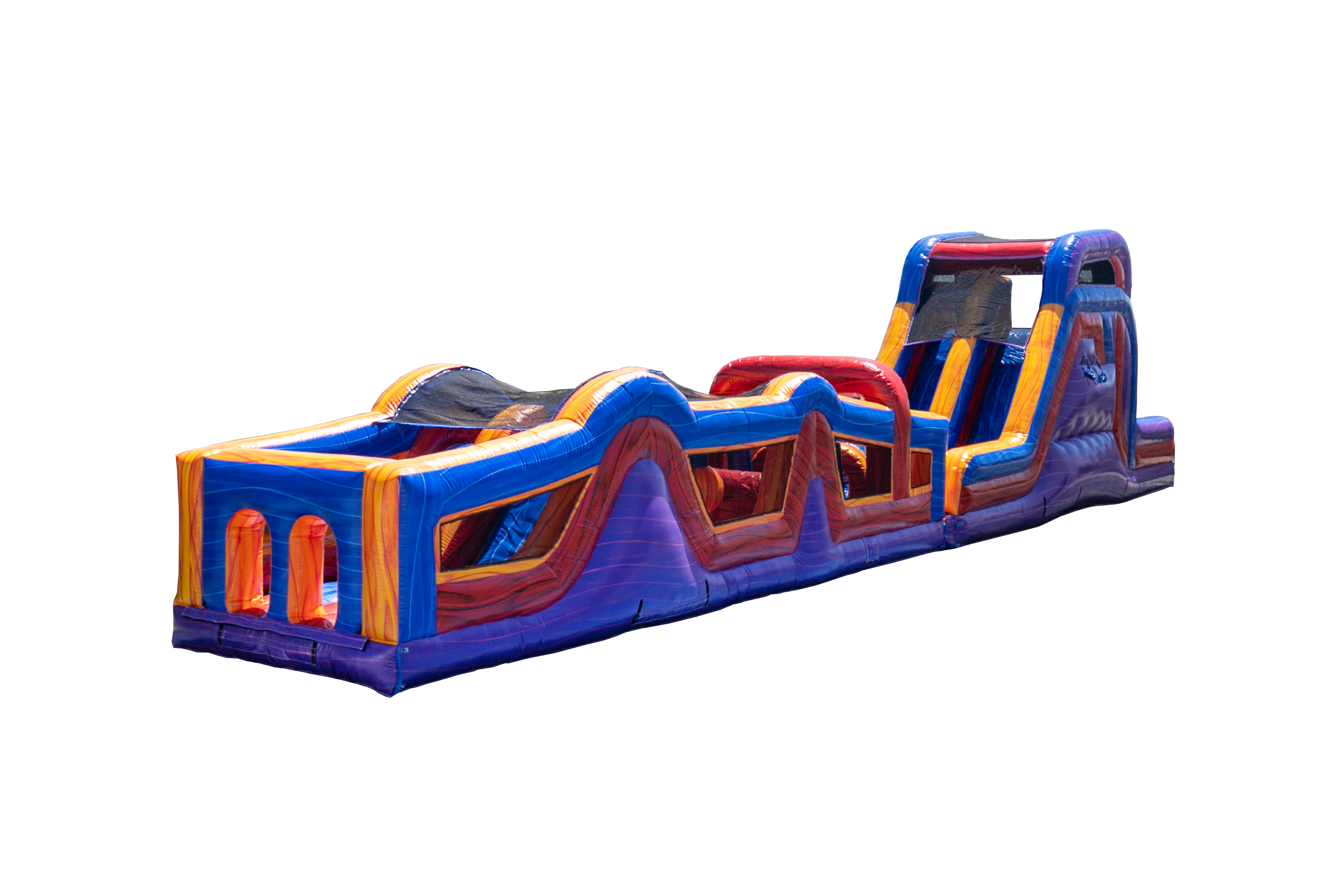 35' Marble Dual Lane Obstacle Course NEW - Bounce House Rentals, Jumper ...