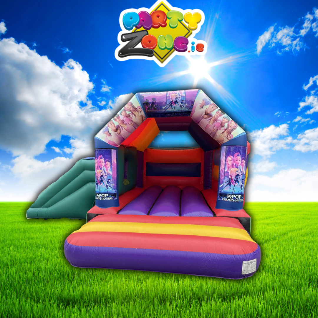 KPOP Demon Hunters Bouncy Castle with Slide 12x18 Dublin