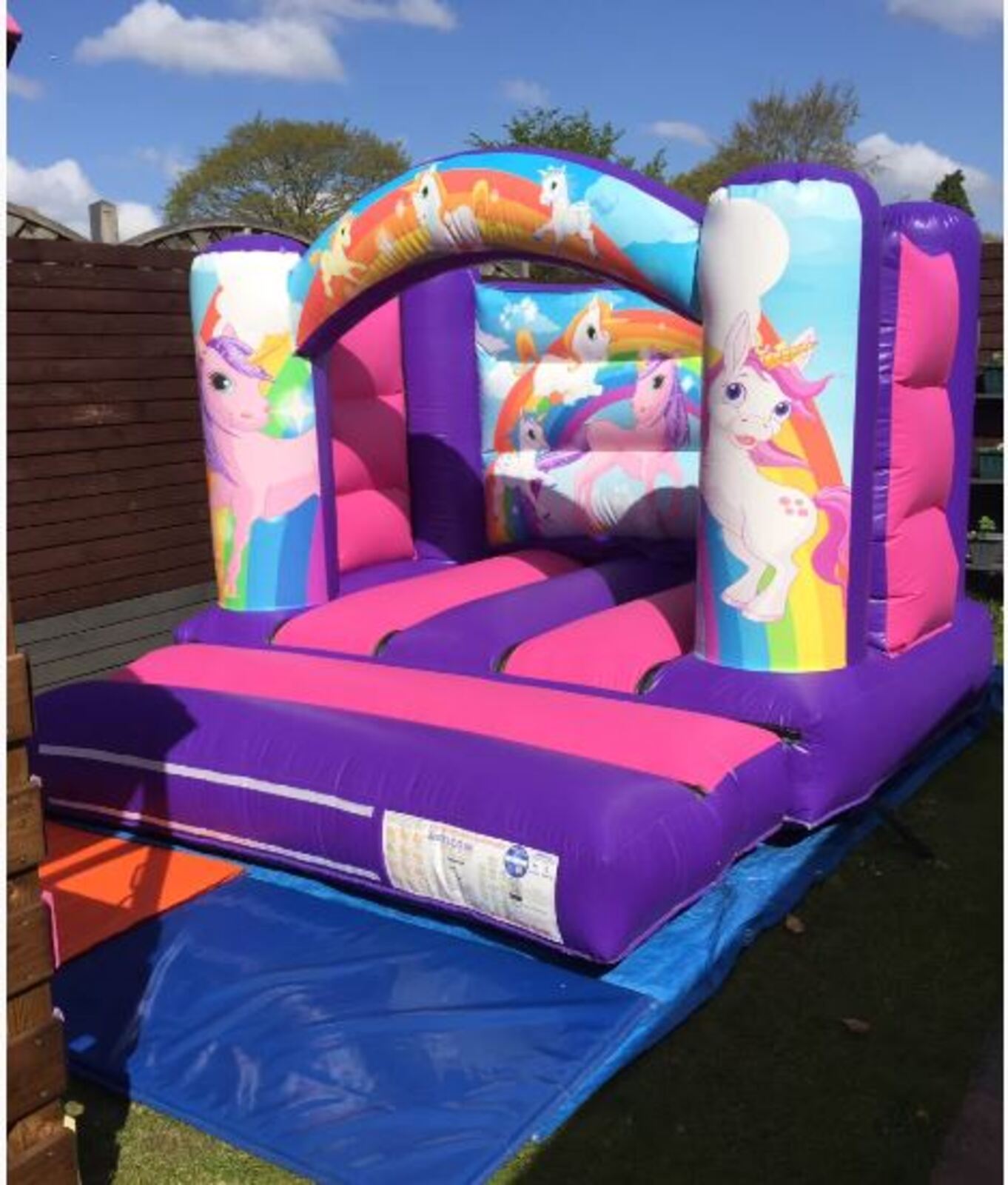 Unicorn Bouncy Castle 10ft x10ft - Hire in Blackpool