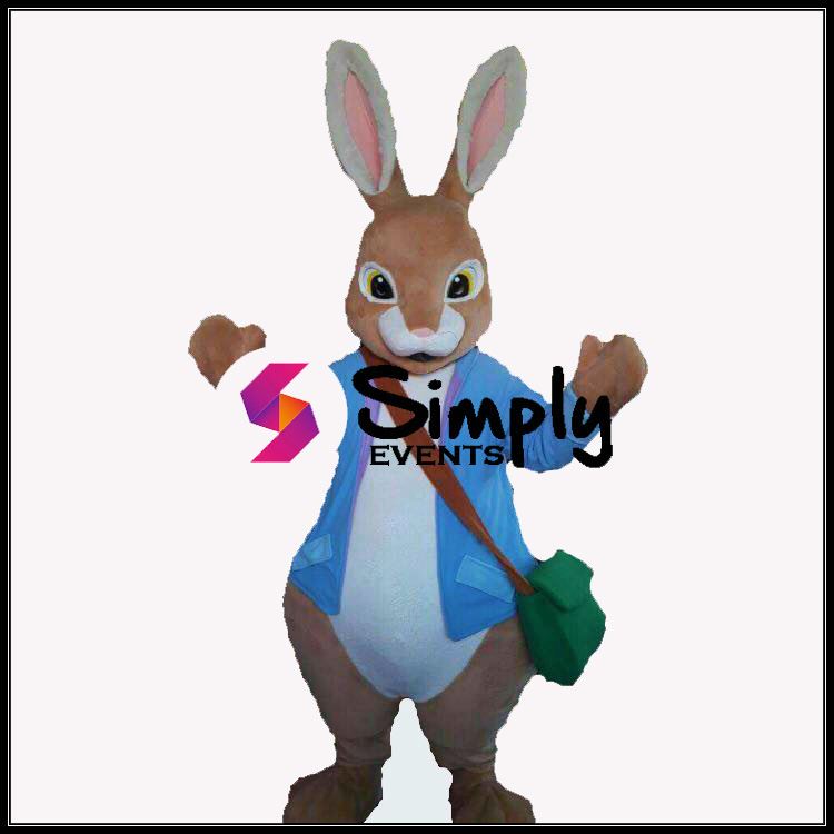 Peter Rabbit look-a-like mascot - Bouncy Castles, Inflatables, Wedding ...