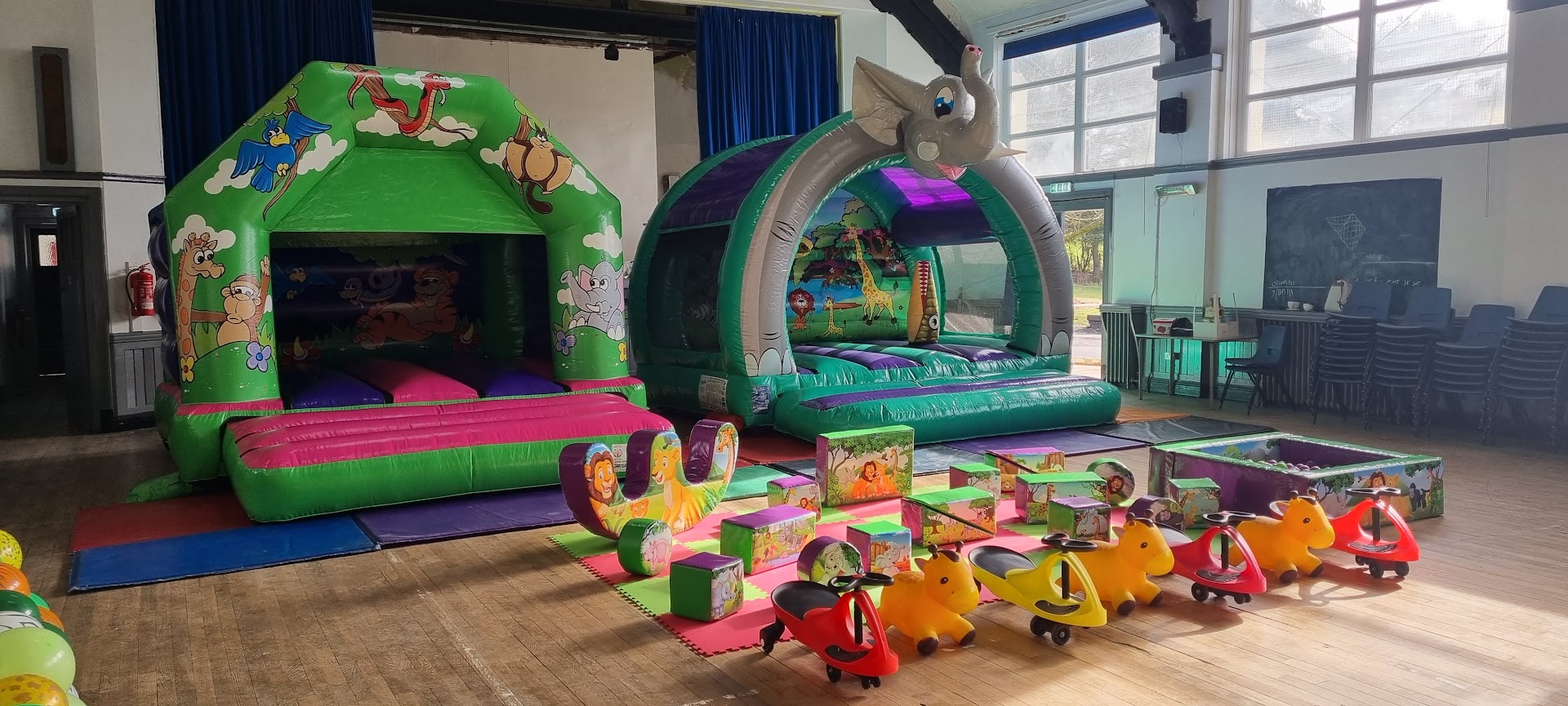 Large jungle Themed Party Package Hire - Born 2 Bounce