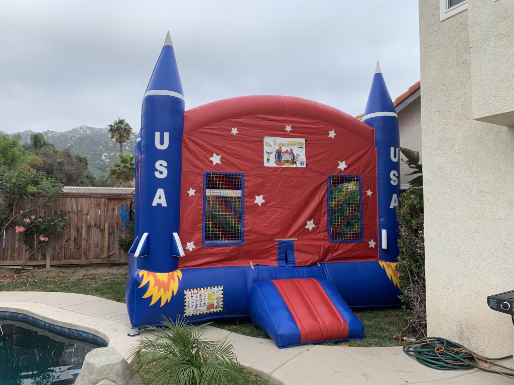 13ft x 13ft USA Rocket Basketball Hoop - Hire in Menifee