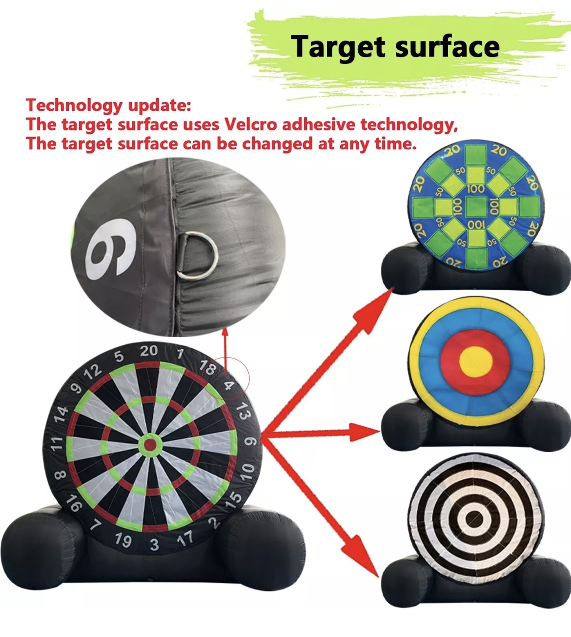Inflatable dart board with footballs - Bouncy Castle Hire in Southam ...