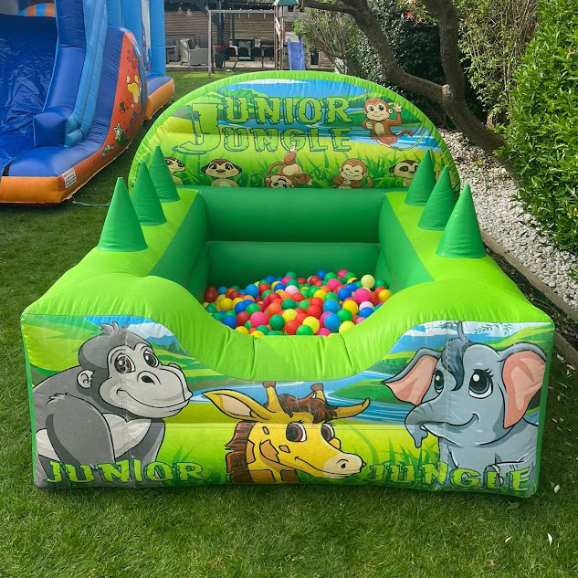 Inflatable Jungle Air Juggler Pool - Soft Play Ball Pool 6ft x 7.5ft