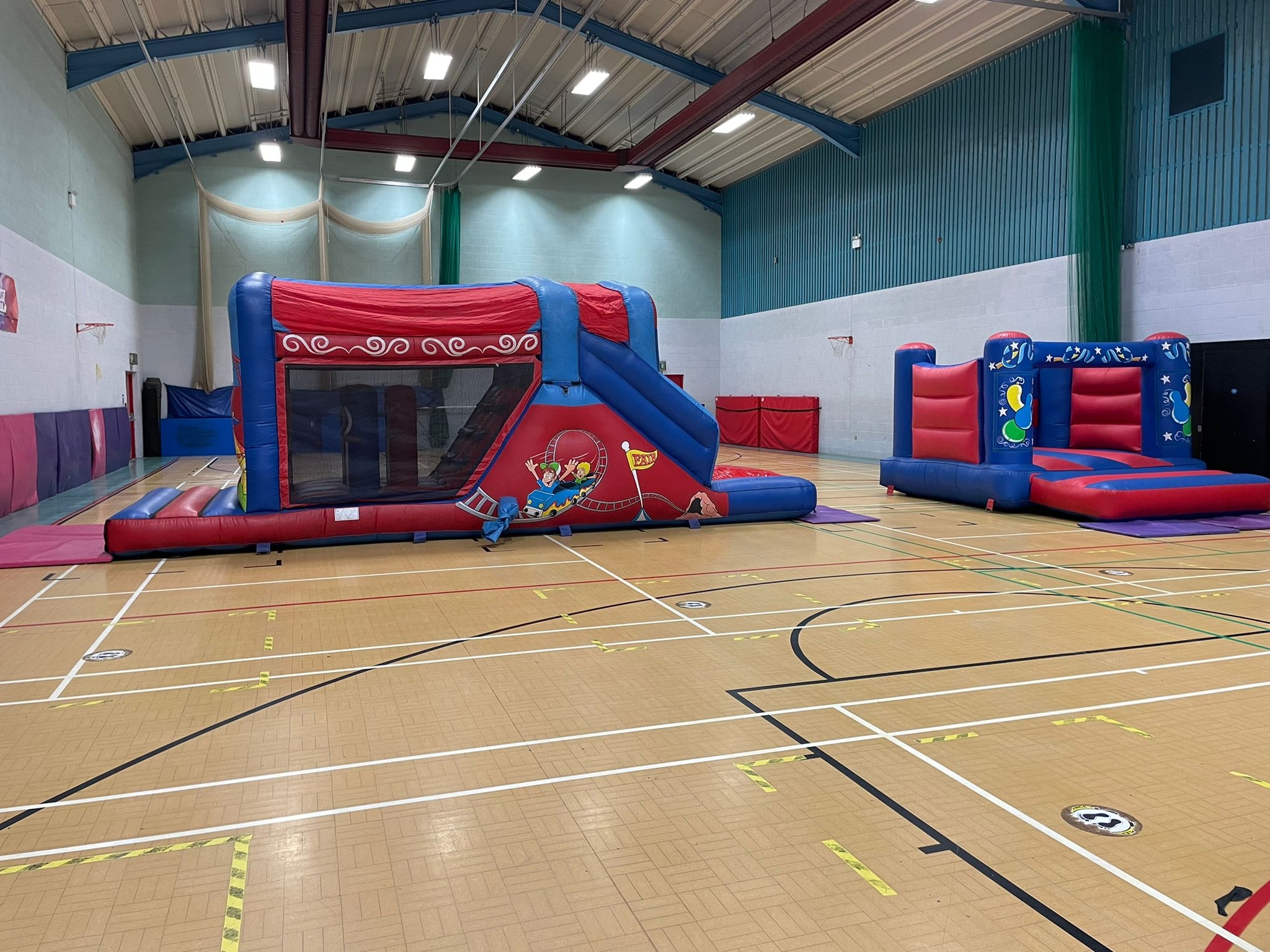 Fun Fair Assault Course 35ft - Bouncy Castle and Rodeo Bull hire in ...