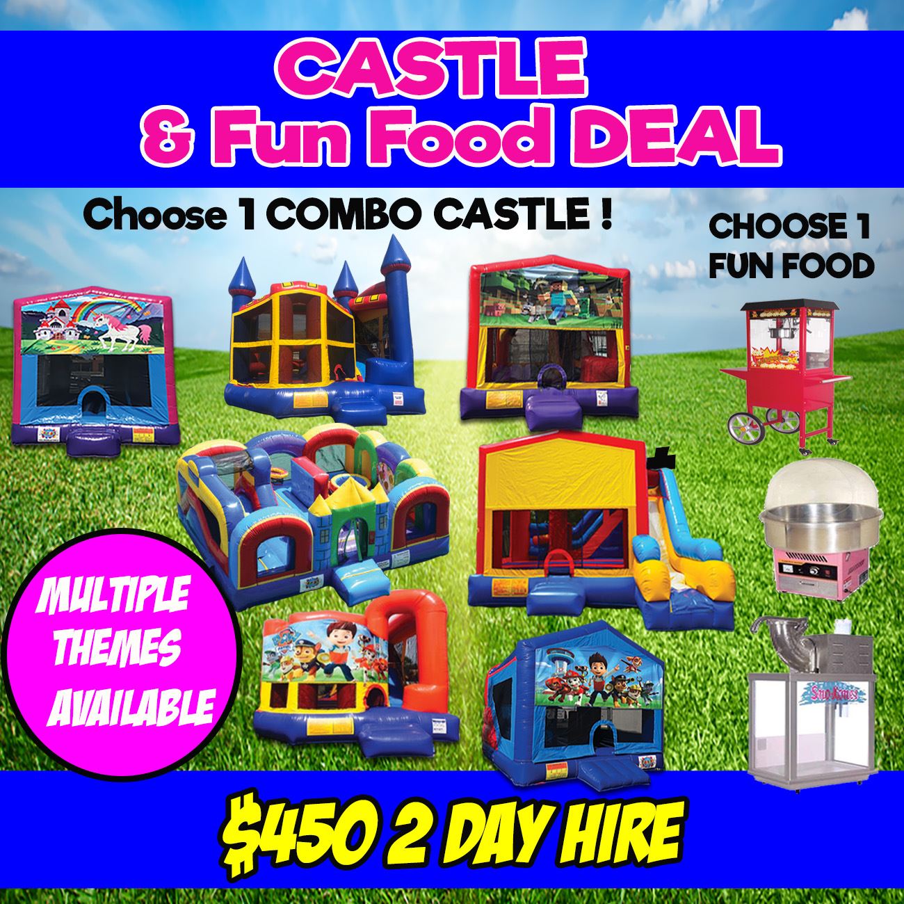 Castle + Fun Food 2 Day Hire – Castle Capers OSHC Ideas Adelaide