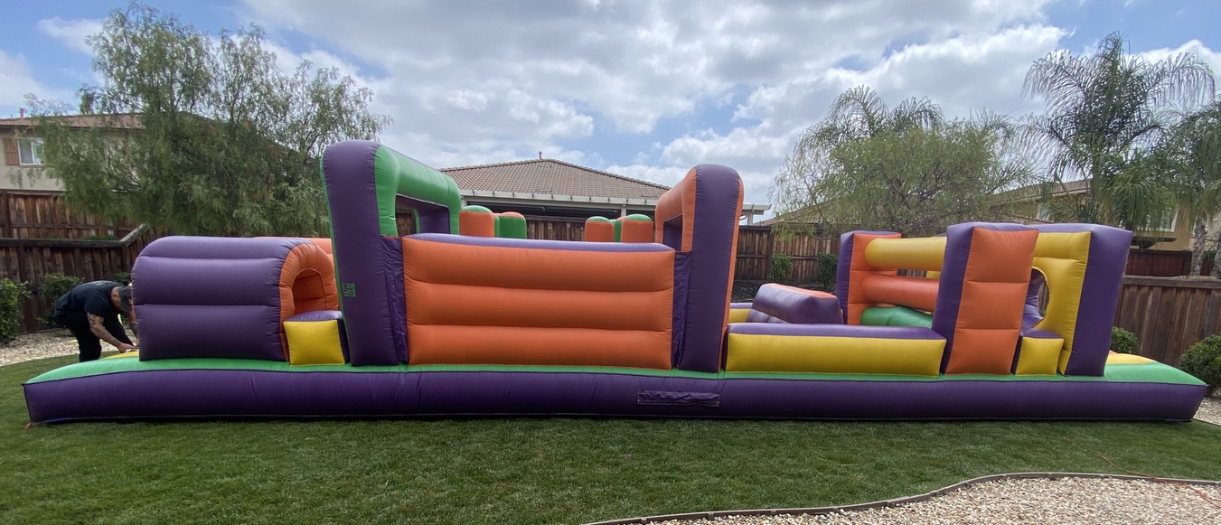40ft Colorful Obstacle Course - Hire in Menifee