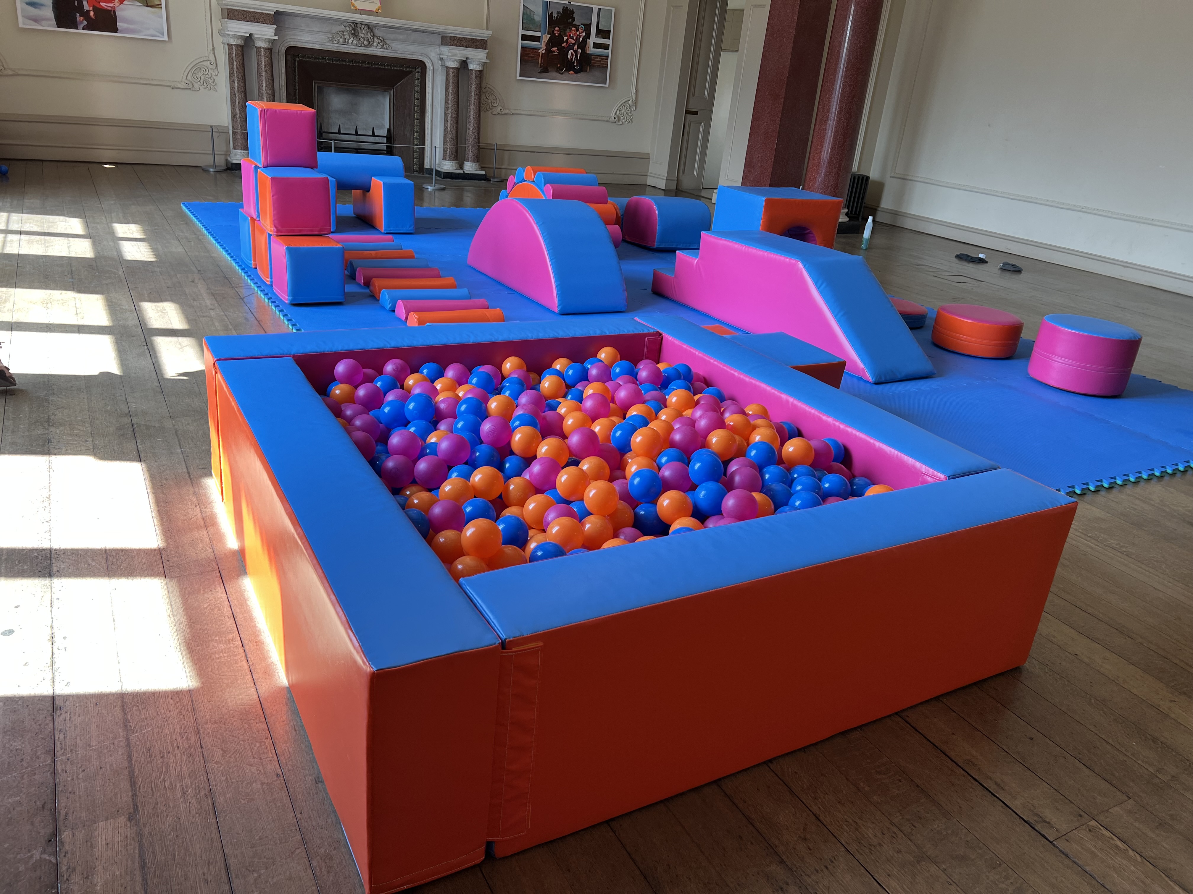 The Pink, Orange and Blue Soft Play Package - Mobile Soft Play Hire ...