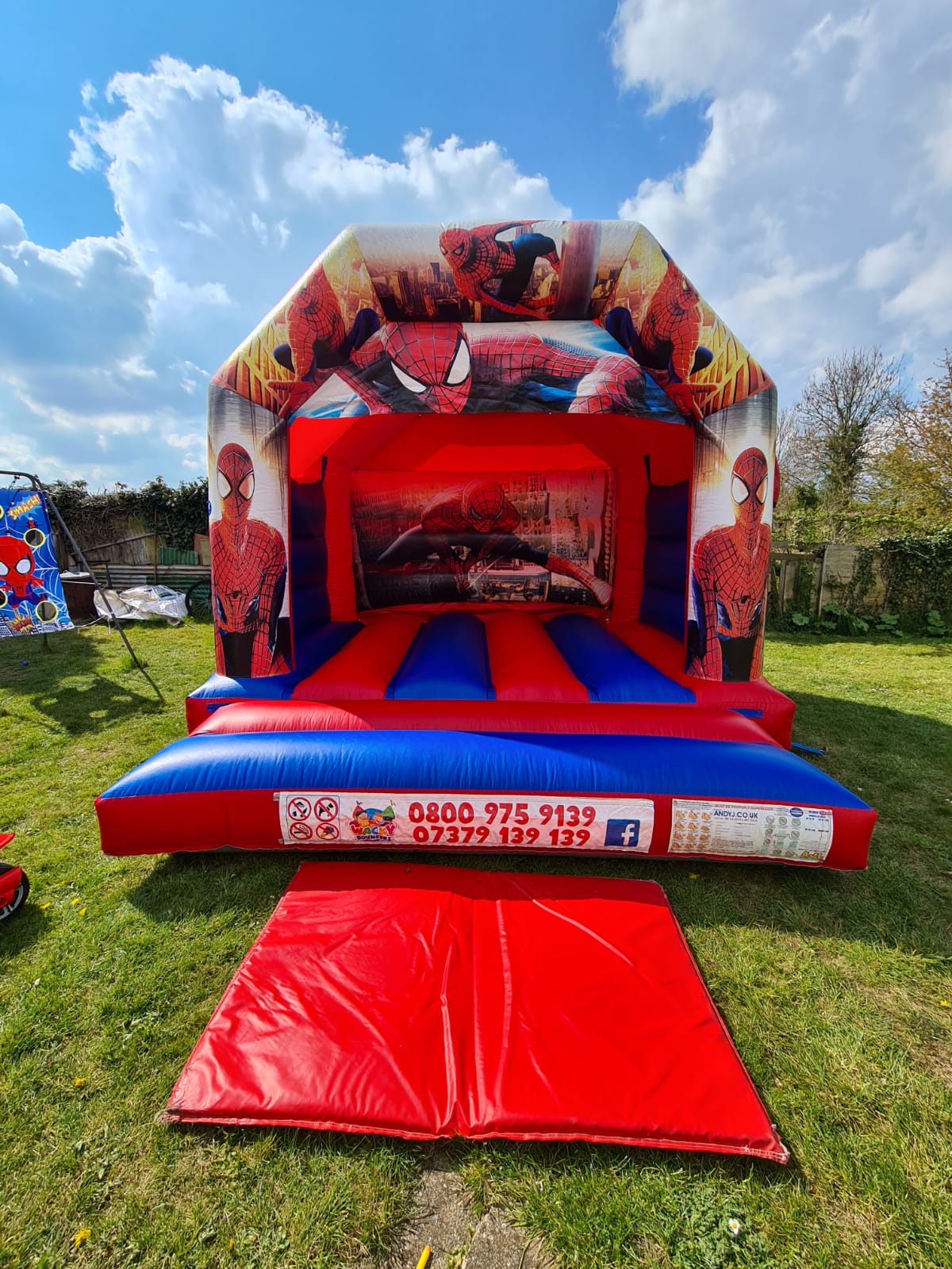 12ft x 12ft Spider Man Bouncy Castle - Bouncy Castle Hire, soft play ...
