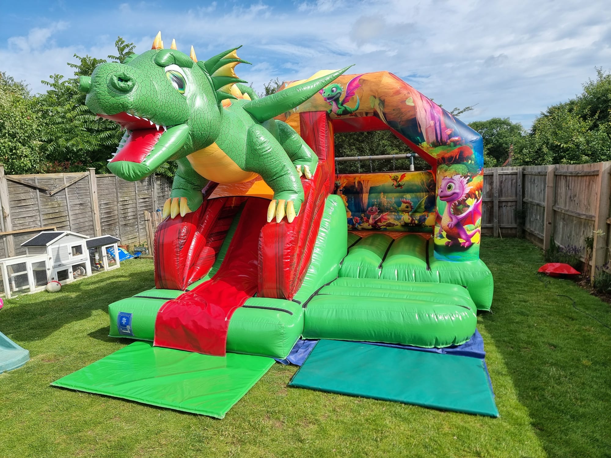 15 x 12 3D Dragon Castle - Hire in Ipswich | BounceBack Inflatables