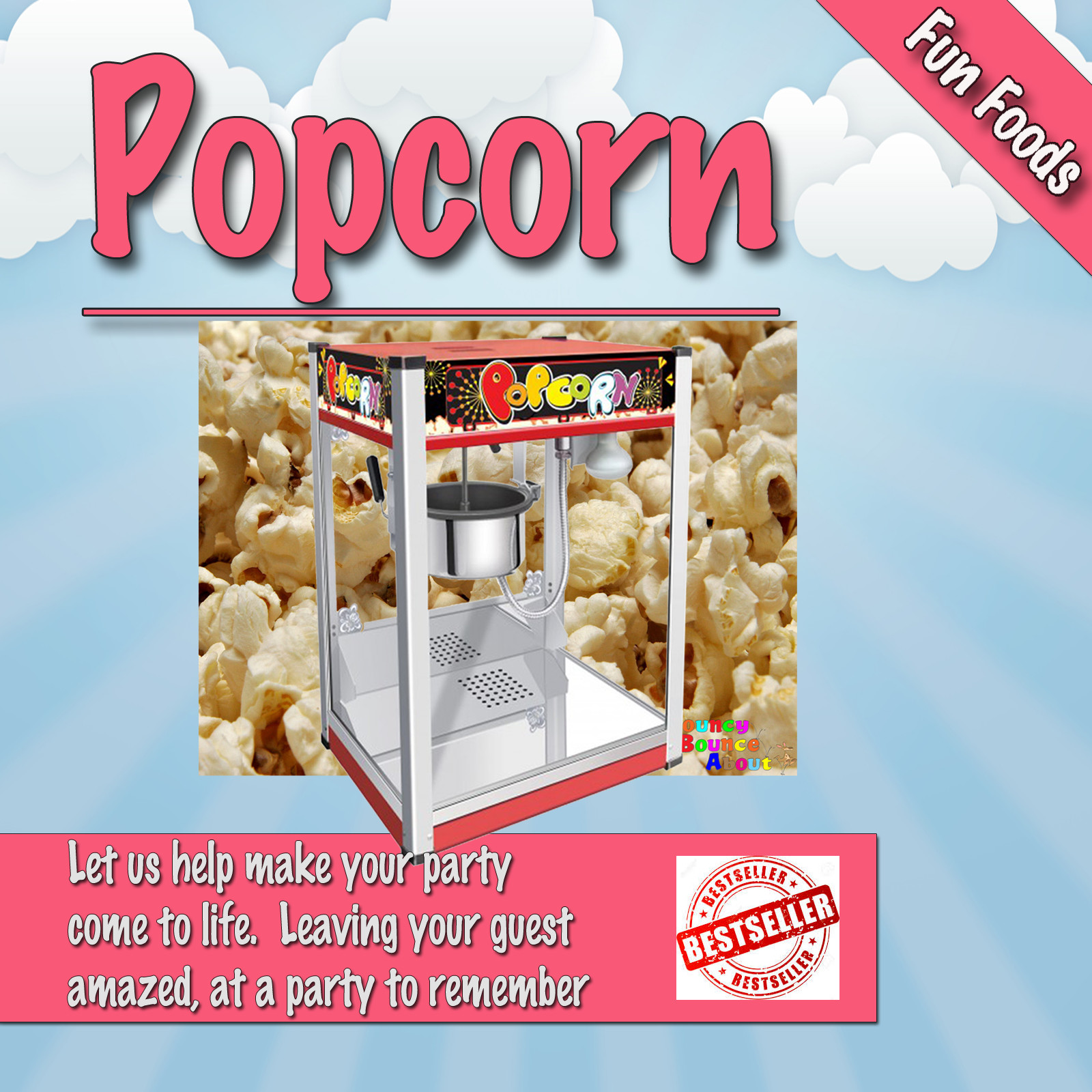 Fun Food - Popcorn - Event Hire in London | VW Hire