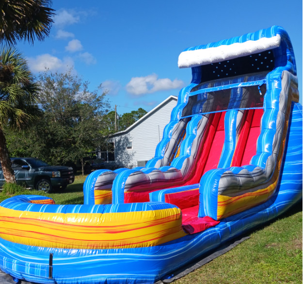 18 FT Dual Lane Tidal Wave - Inflatable rentals in FL | Sebastian ...