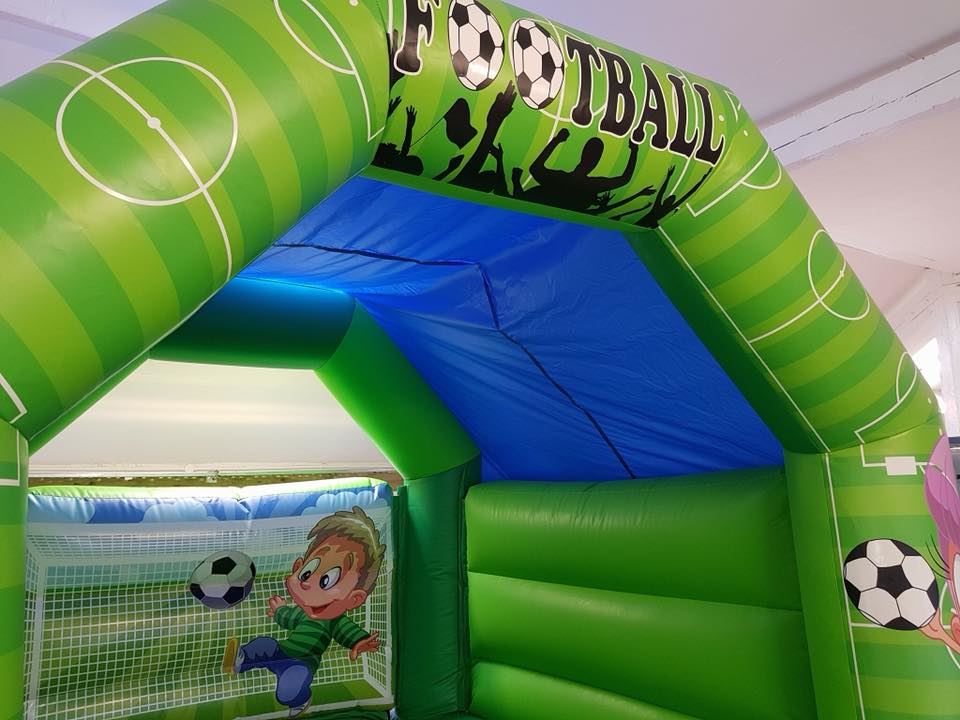Football Bouncy Castle - Bouncy Castle and rodeo bull Hire in bradford ...