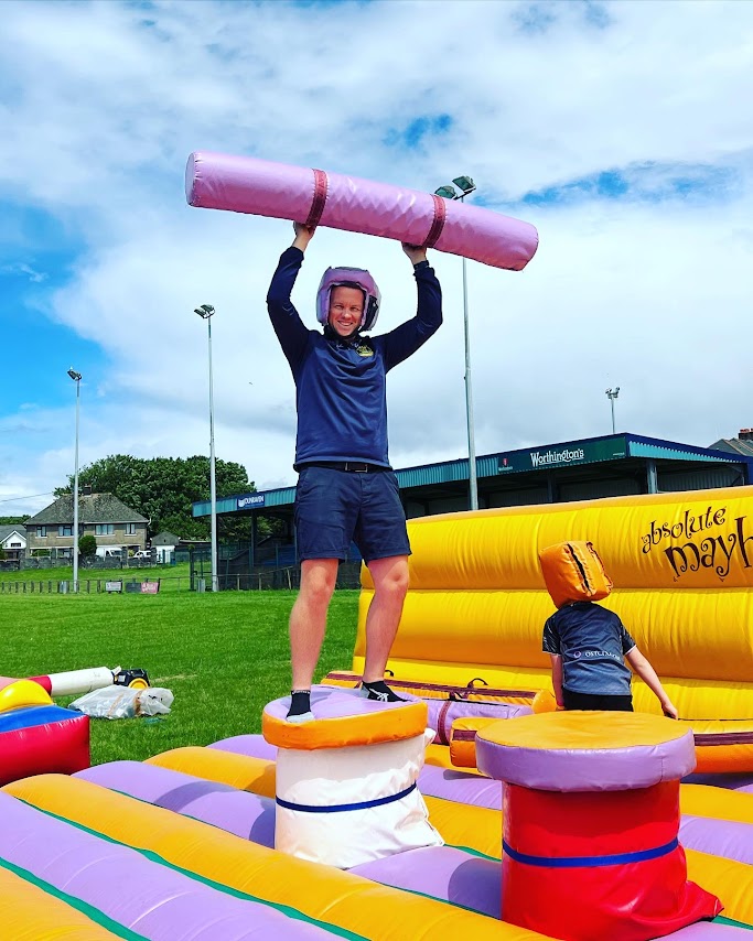 Gladiator Joust Inflatable Rental – Thrilling Jousting Game for Kids