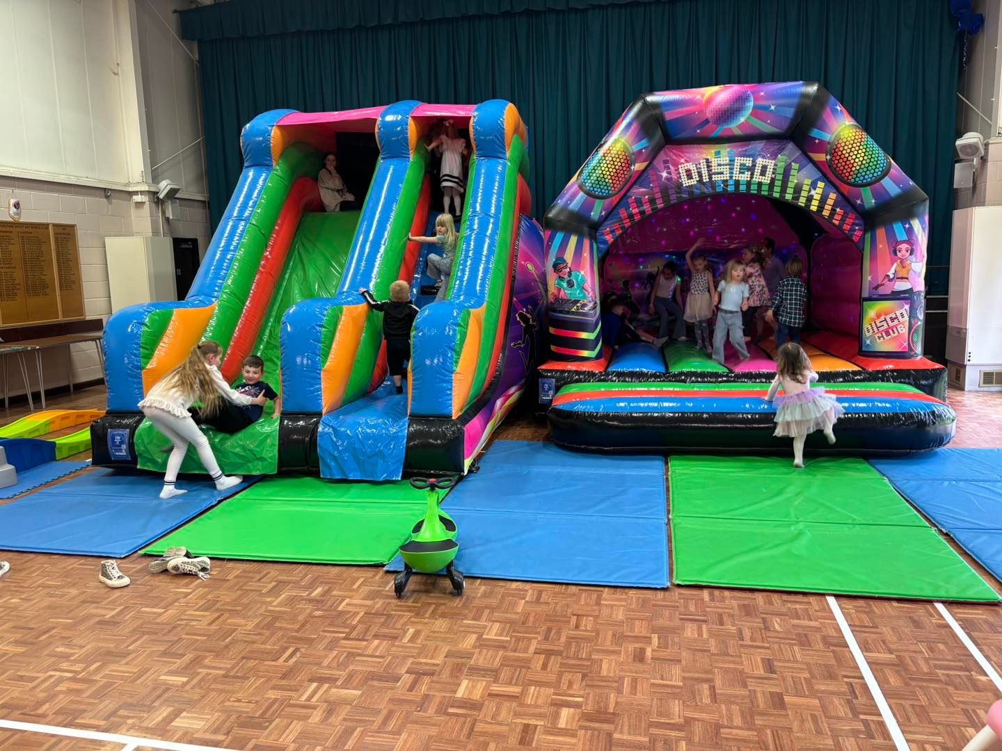 Disco Inflatable Slide - Bouncy Castle Hire, Soft play, Disco Domes and ...