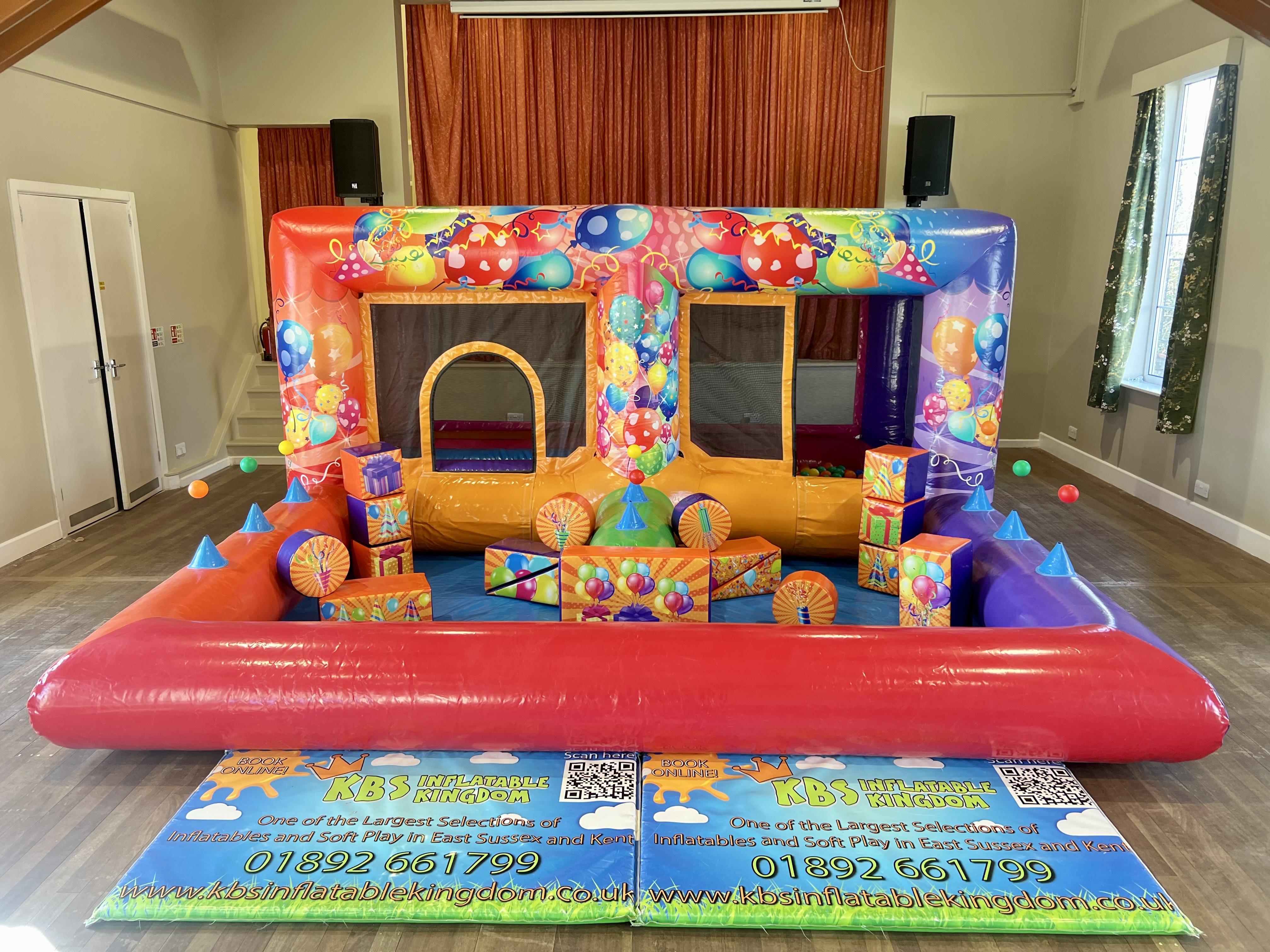 Multi Coloured Mini Play Zone, and Soft Play Package - Bouncy Castle ...