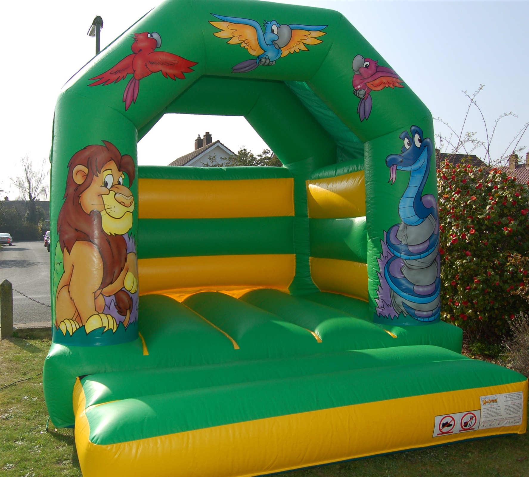 Jungle themed Bouncy Castle Hire