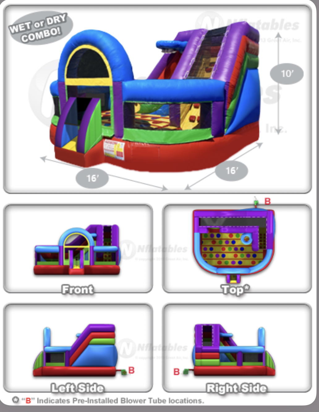 WACKY ADVENTURE WET/DRY COMBO WET - Inflatable Hire in Arkansas | HAPPY ...