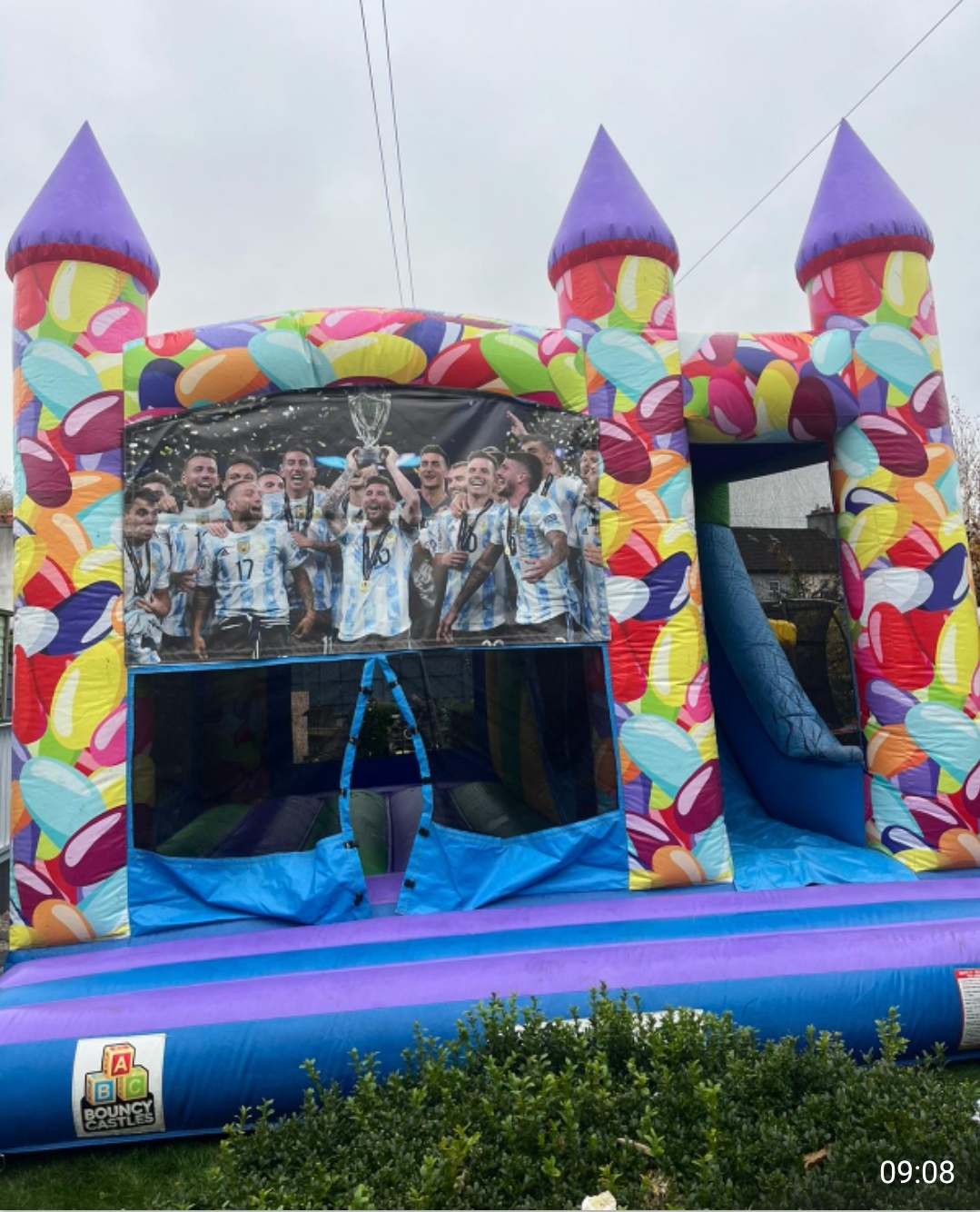 Argentinian World Cup Soccer Team Candy 3n1 Castle - Hire in Co ...