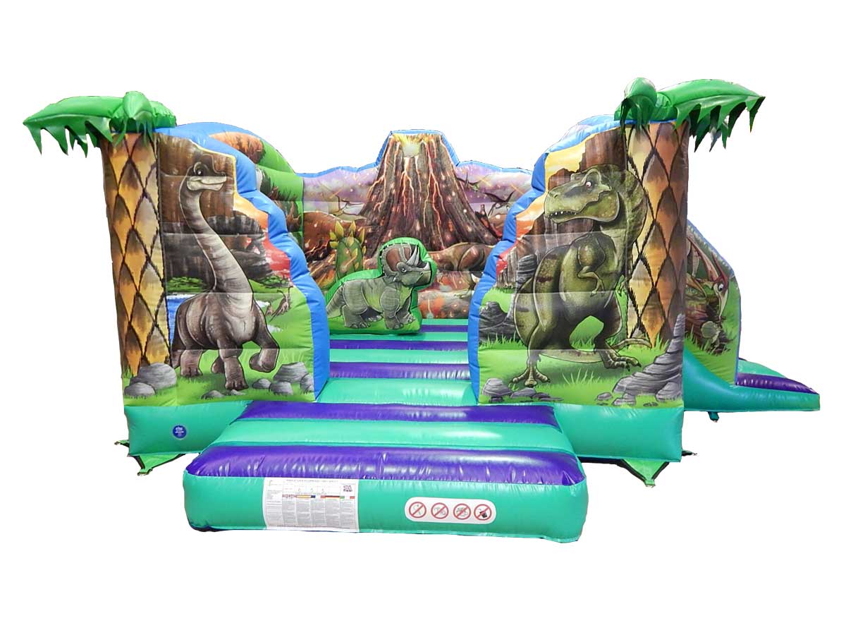 V-Bouncer Side Slide - Dino Volcano - Inflatable Manufacturer in The UK ...