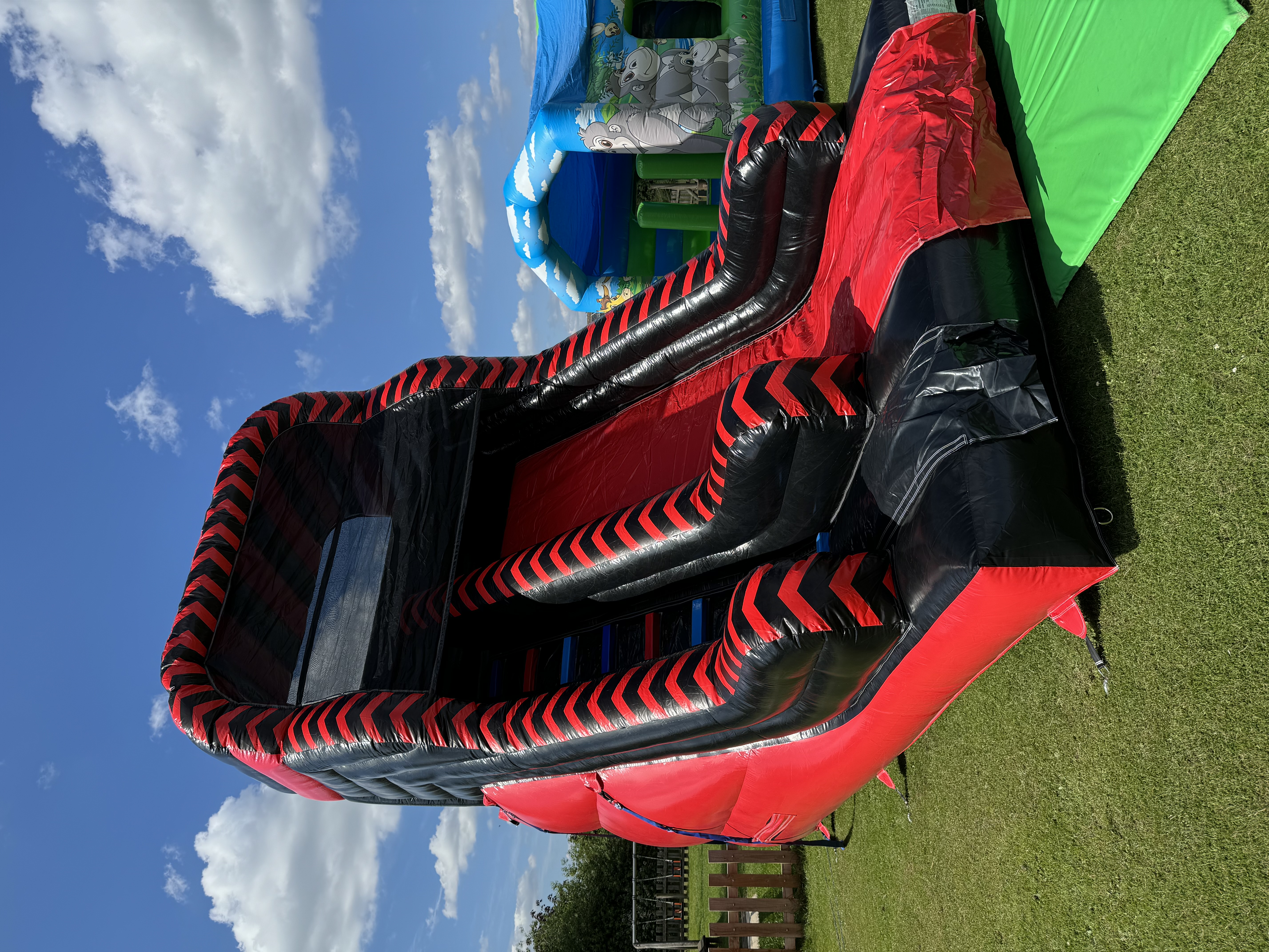 20ft x 12ft Red and Black Mega Slide - Hire in northampton | elliotts ...