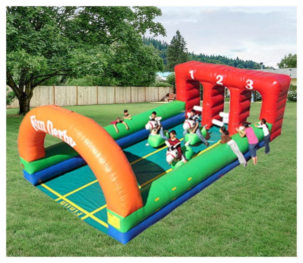 Inflatable Pony Derby Race - Rent in Florida | Seminole Slides and Such