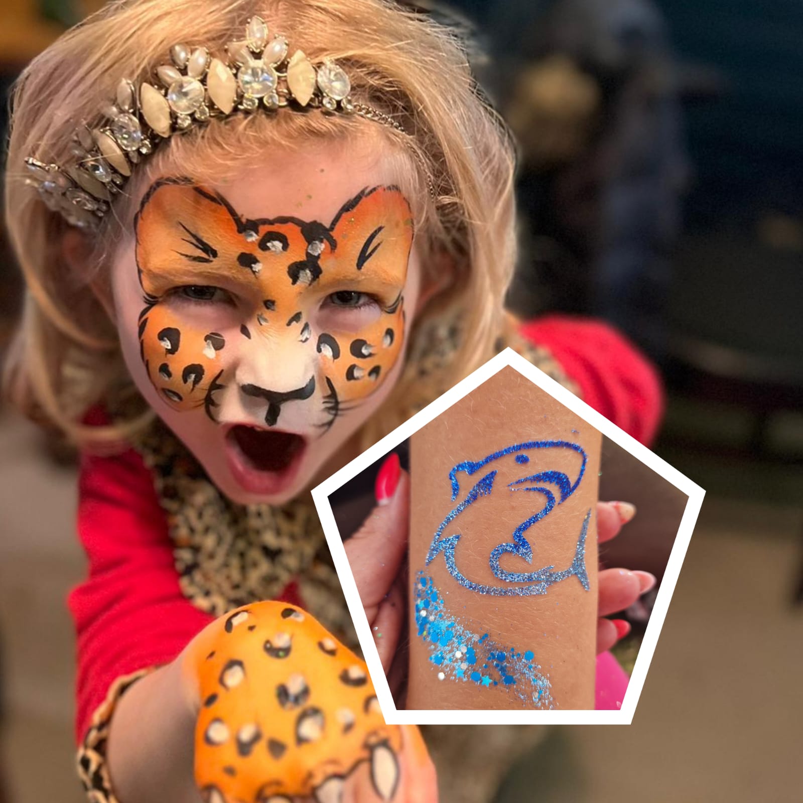 Cheetah Face Painting