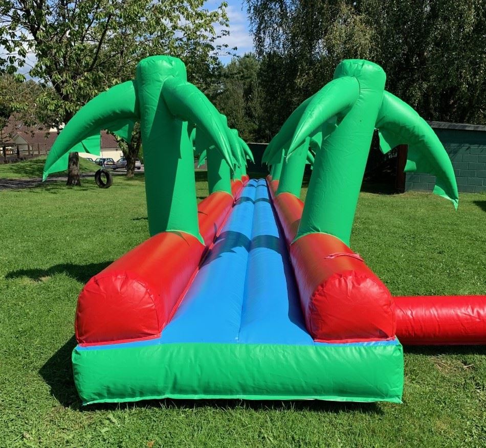 Water Slide Single Lane Inflatable 60ft x 9ft - Bouncy Castle Hire in ...
