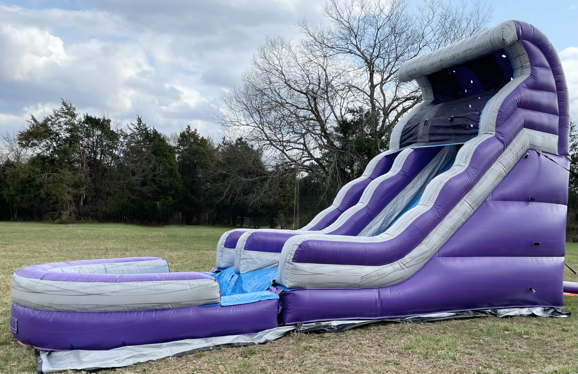 18FT Purple Wave Wet/Dry Single Lane Slide - Hire in Tn | Leap Frog ...