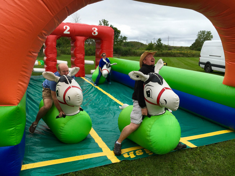 Inflatable Pony Derby Race - Rent in Florida | Seminole Slides and Such