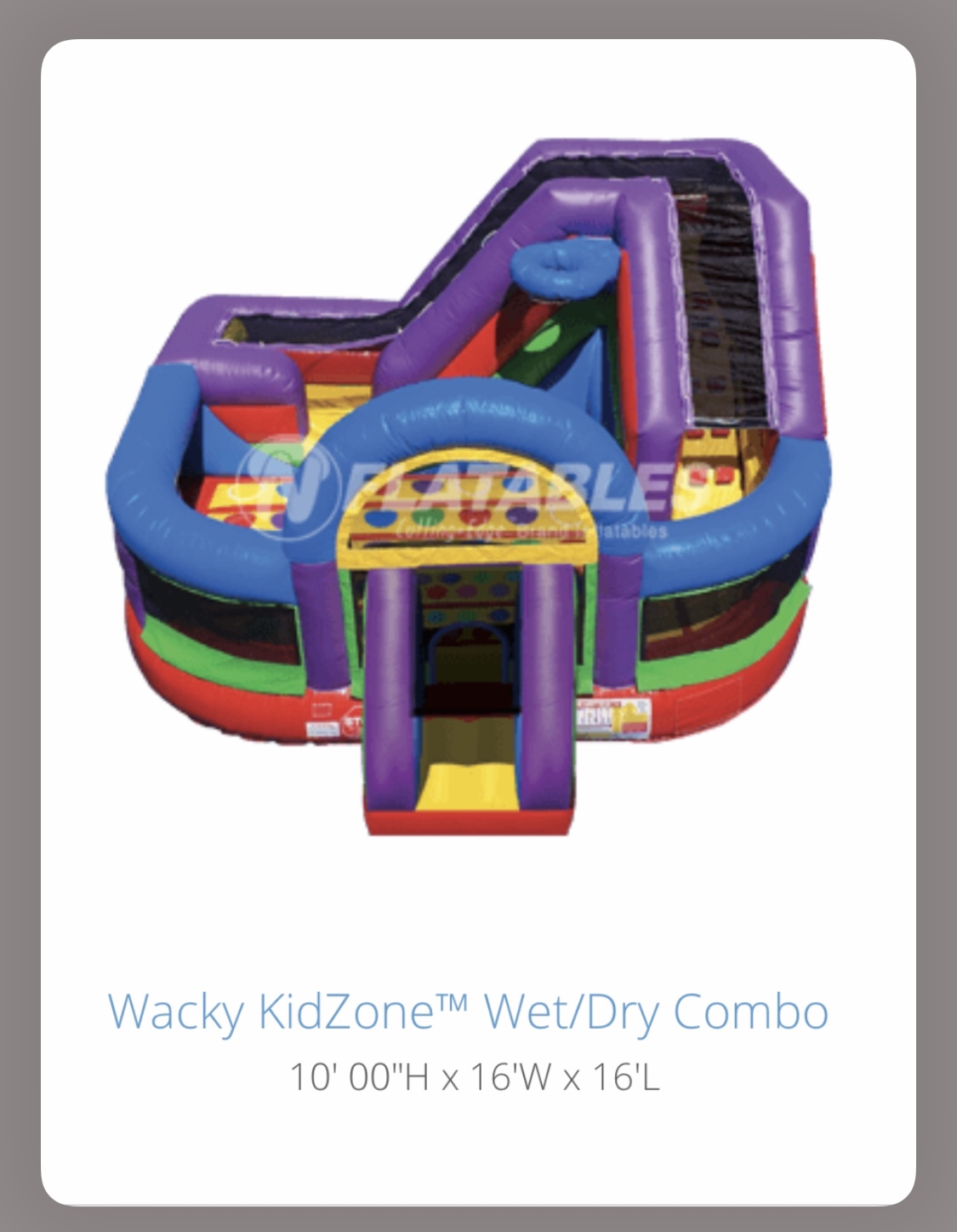 WACKY ADVENTURE WET/DRY COMBO WET - Inflatable Hire in Arkansas | HAPPY ...