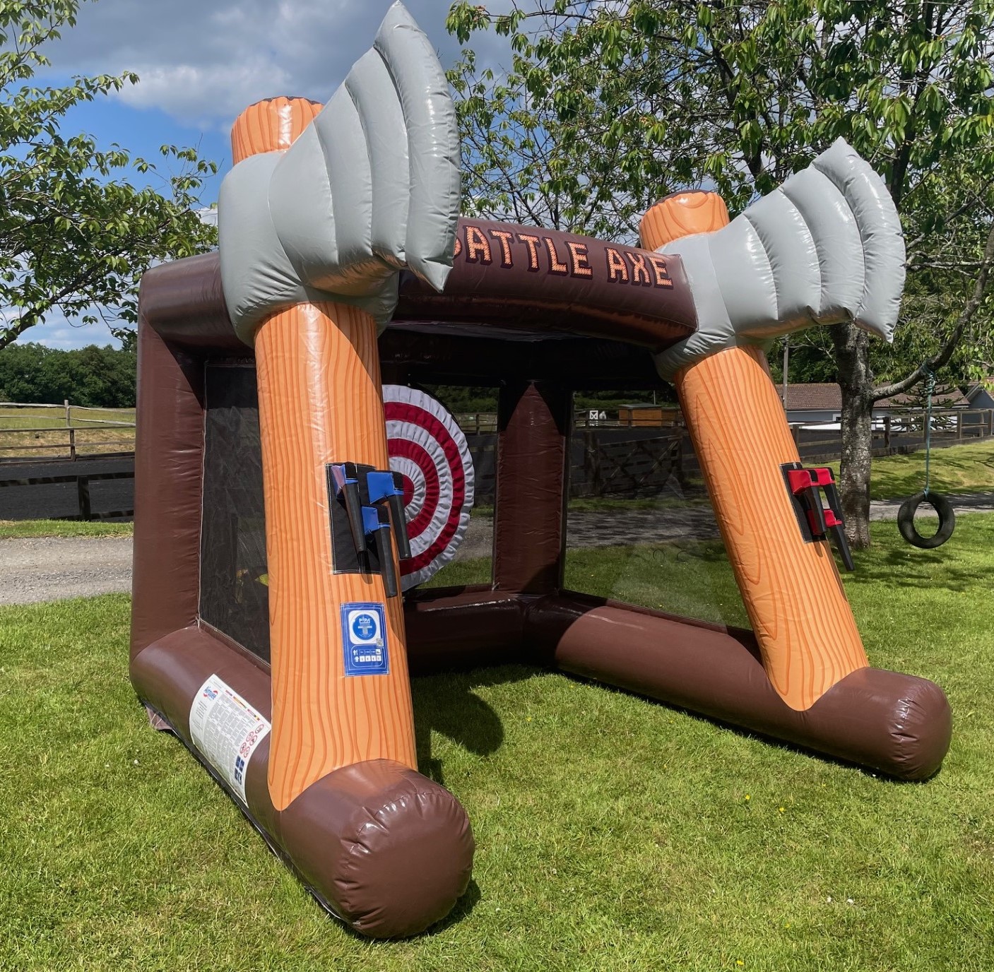Axe Throwing Inflatable Game 9ft x 10ft - Bouncy Castle Hire in Kent ...