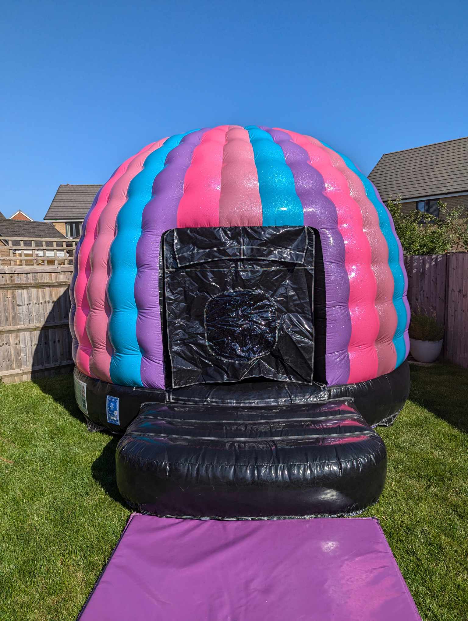 Mini Pink Glitter Disco Dome - Bouncy Castle Hire in Milton Keynes ...