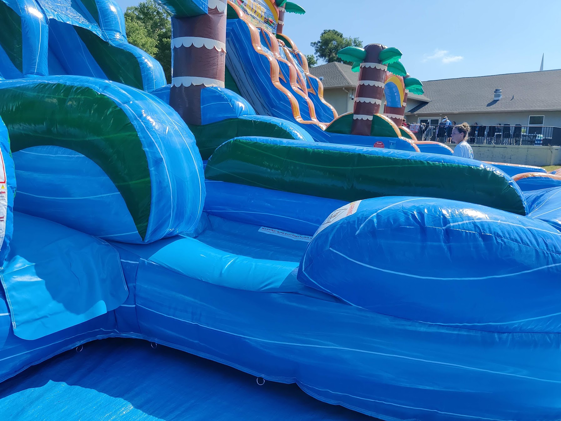 15' Blue Hurricane Double Lane Inflated Pool - Party and Inflatable ...
