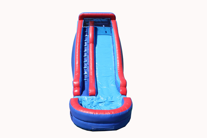 17' Pink Crown Waterslide Single Lane with Pool Red/Blue - Best ...