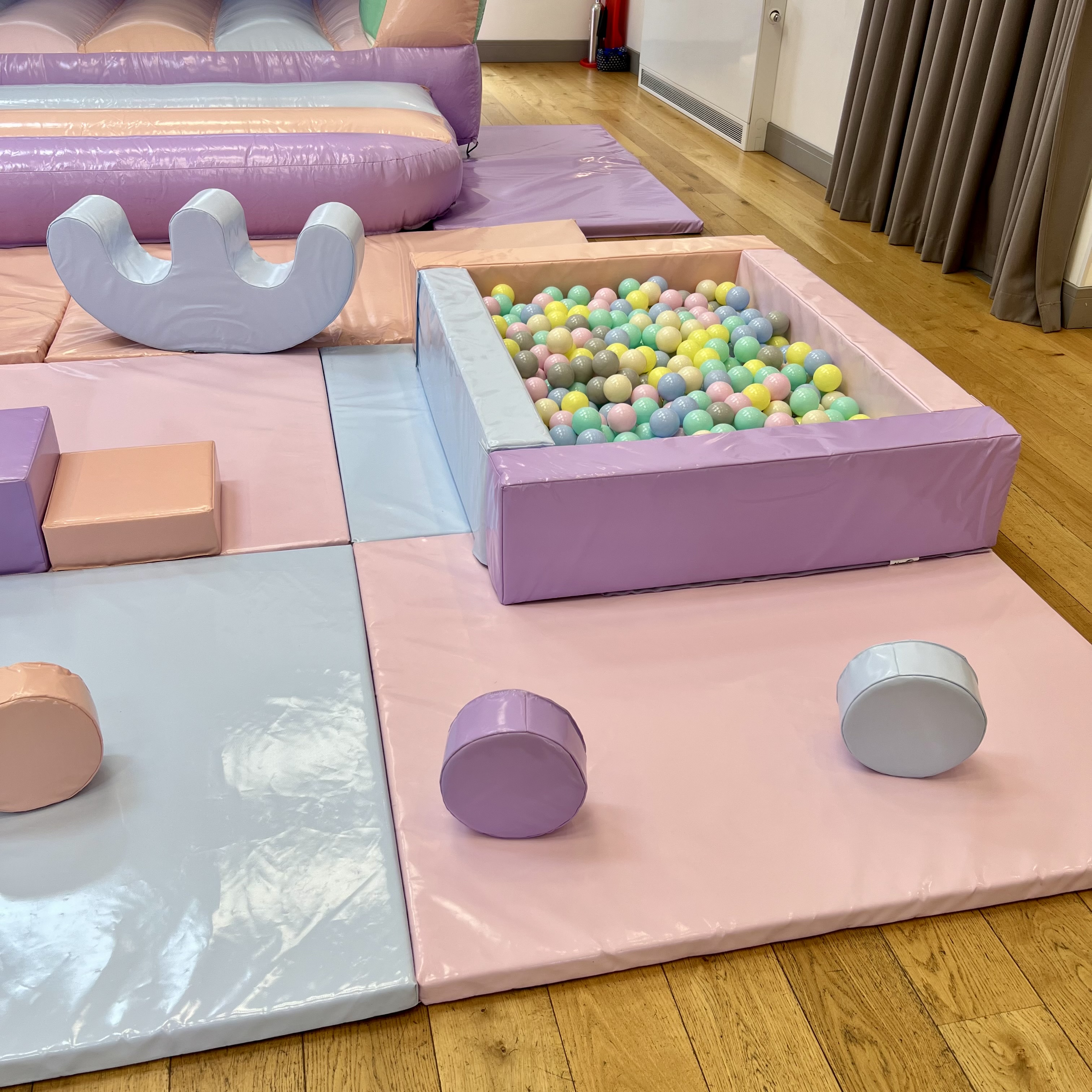 Pastel Bouncy Castle and Soft Play Package - Bouncy Castle Hire in ...