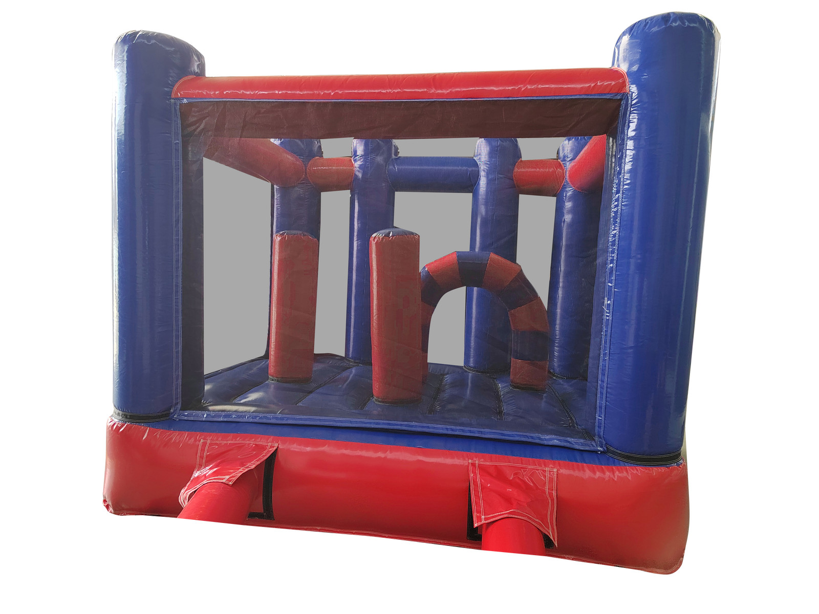 BBOL-034 - 12x10x8ft - Netted Mini Bouncer (Red & Blue Partytime ...