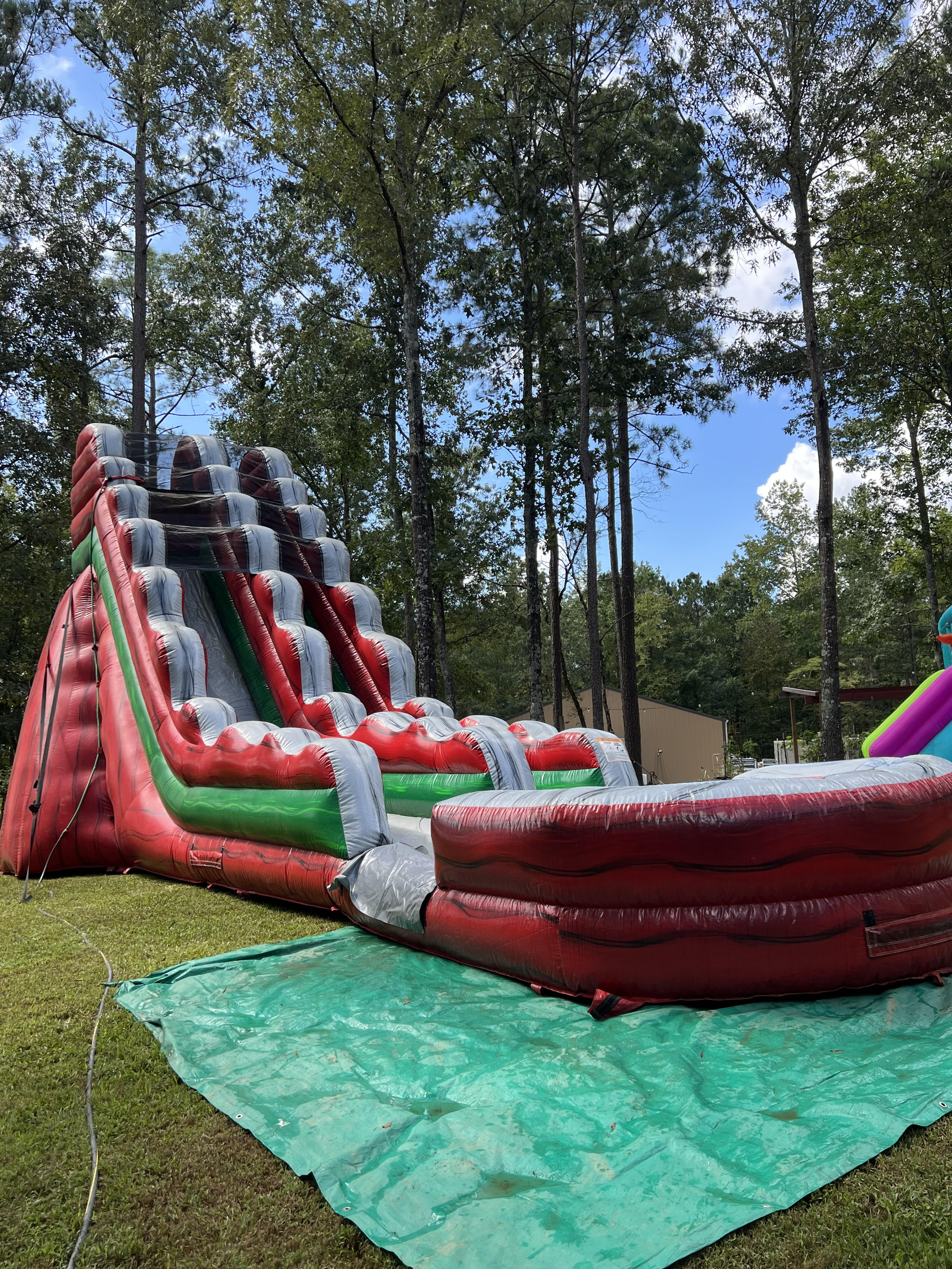 Ruby Falls Waterslide with deep pool - Hire in SC | Jumping Jax LLC