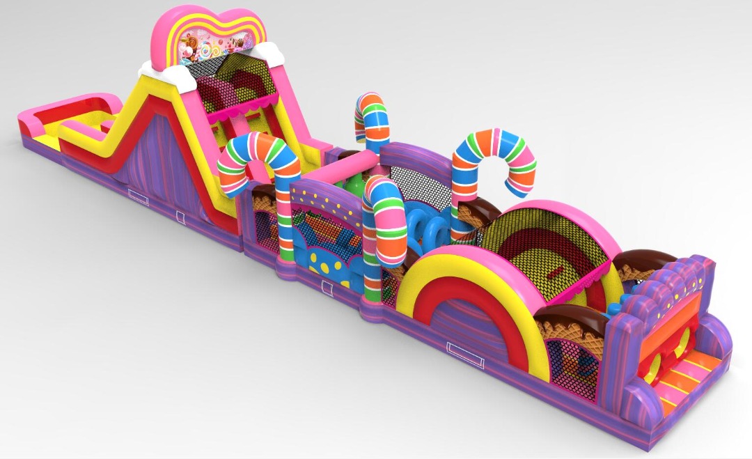 Candy Land Obstacle Course - Hire in florida | Tycoon Party Rental